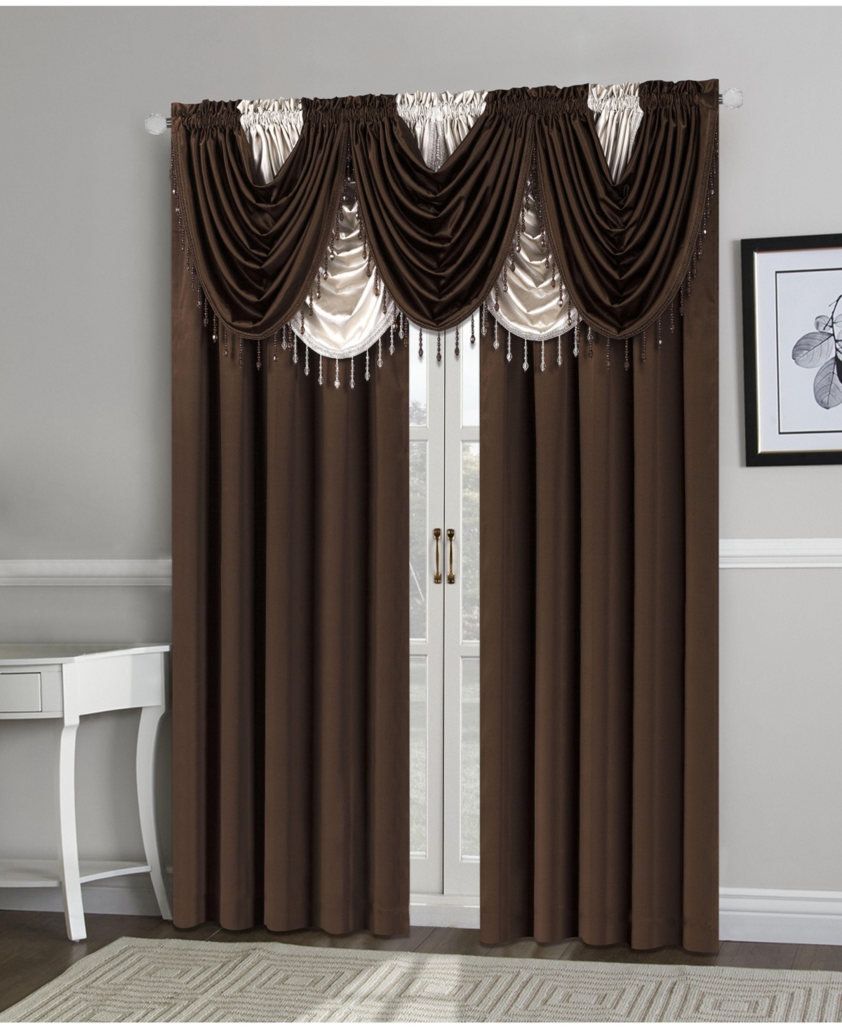 Click here for Kate Aurora Lux Living Complete 9 Piece Semi Sheer... prices
