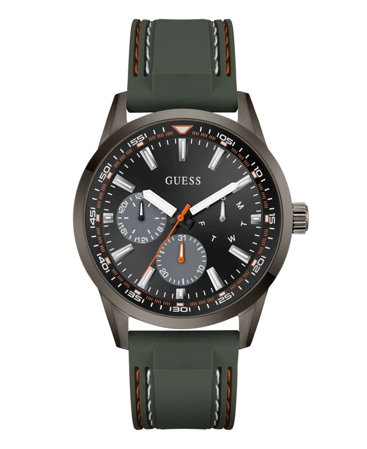 Click here for Guess Mens Green Gunmetal Multi-function Watch  44... prices