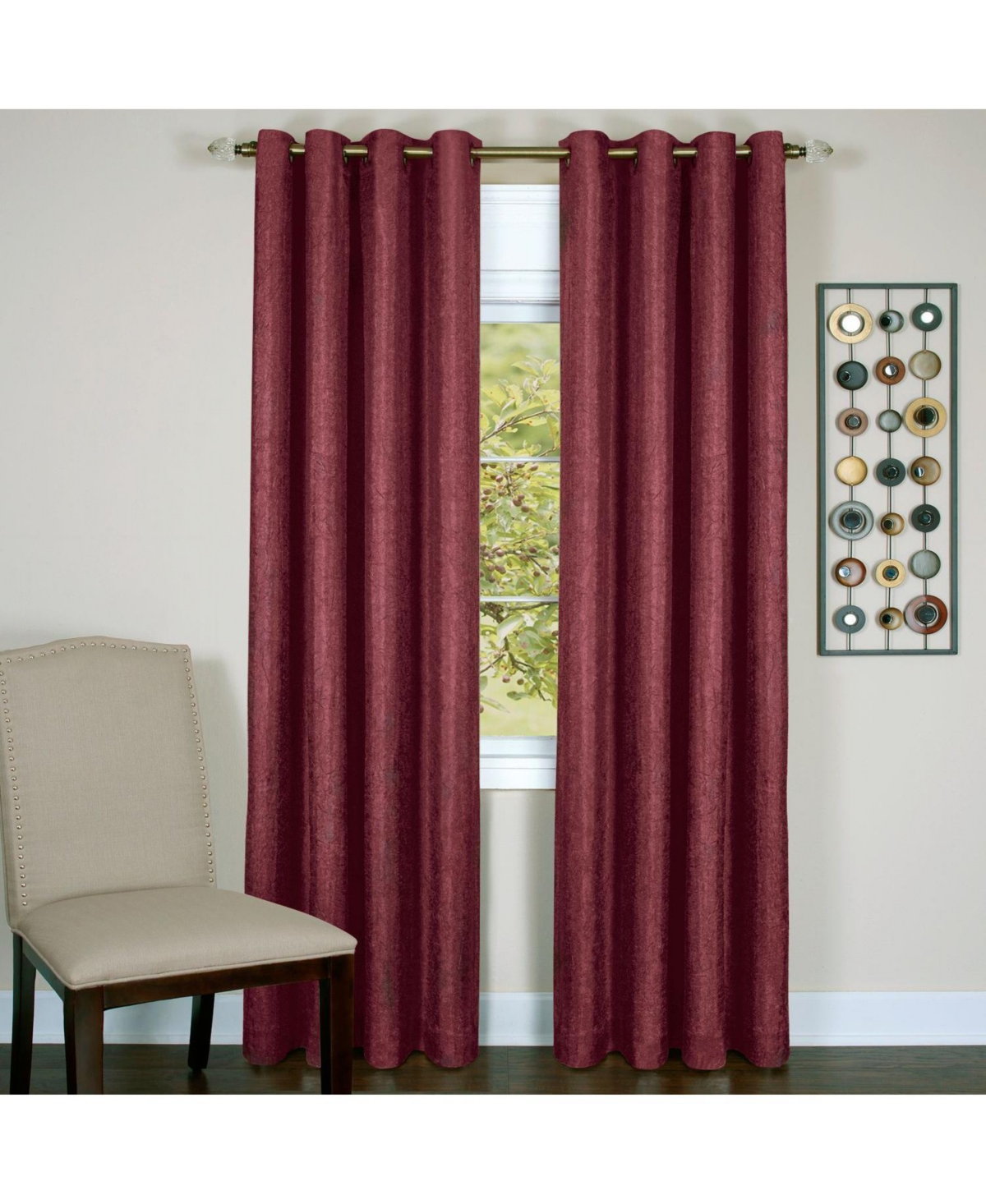 Click here for Kate Aurora Vesper Room Darkening Grommet Top Crin... prices