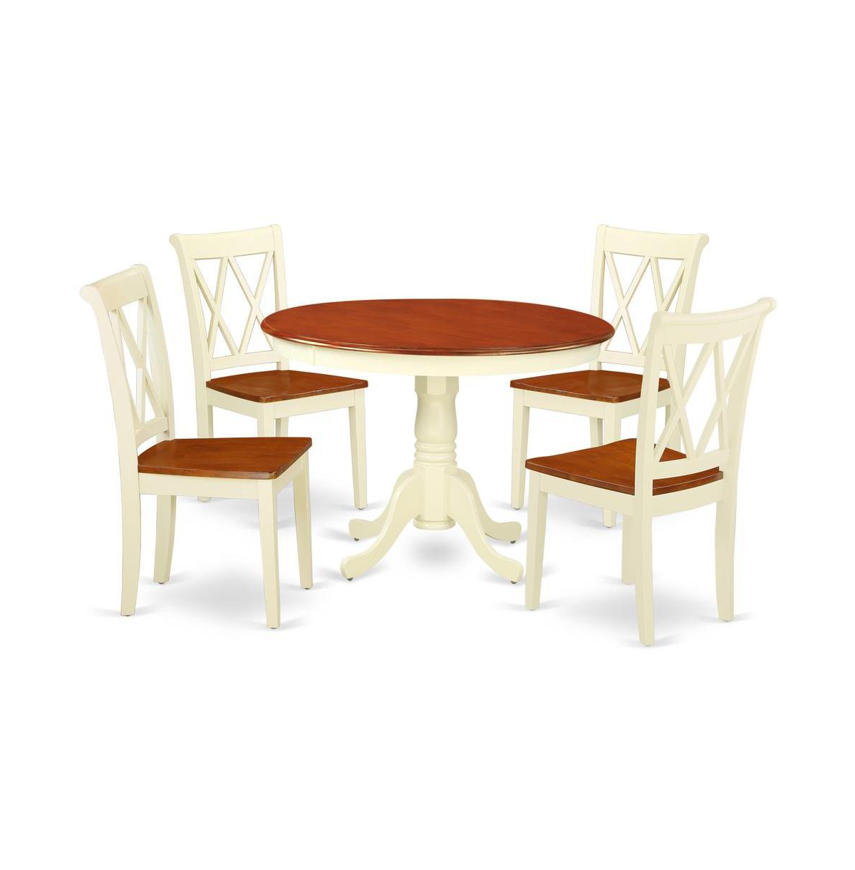 Click here for East West Furniture Dining Room Set Buttermilk & C... prices