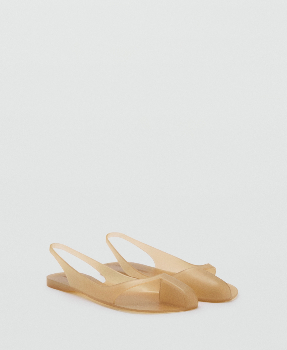 Click here for Mango Womens Rubberized Slingback Shoes - Nude prices