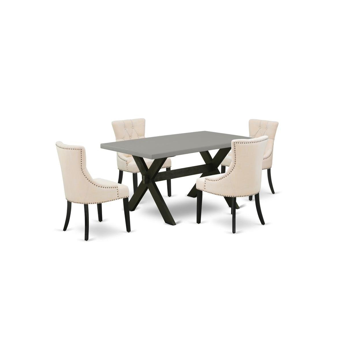 Click here for East West Furniture 5-Pc Dinette Set - 4 Parson Di... prices