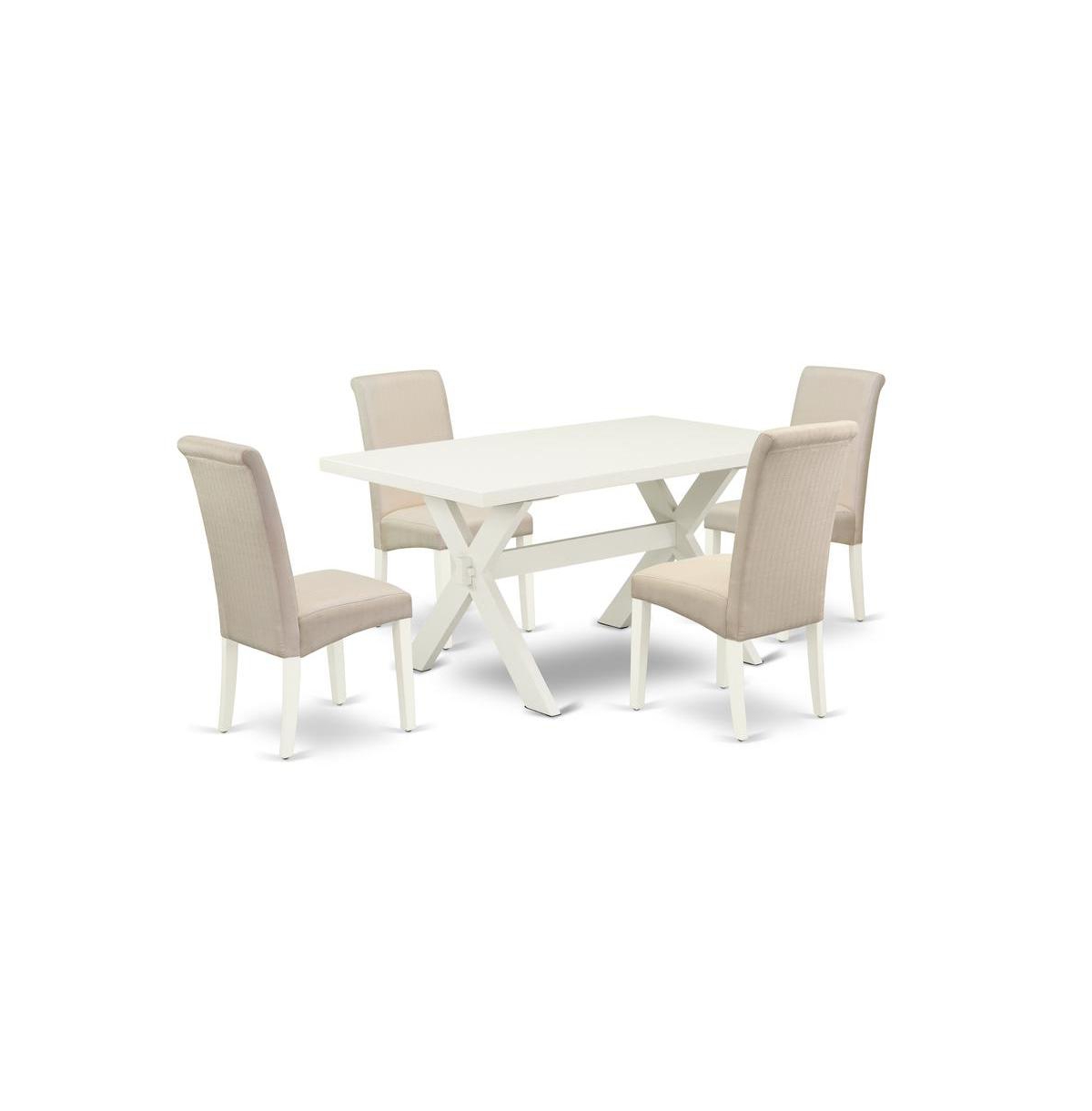 Click here for East West Furniture 5-Piece Modern Dining Table Se... prices