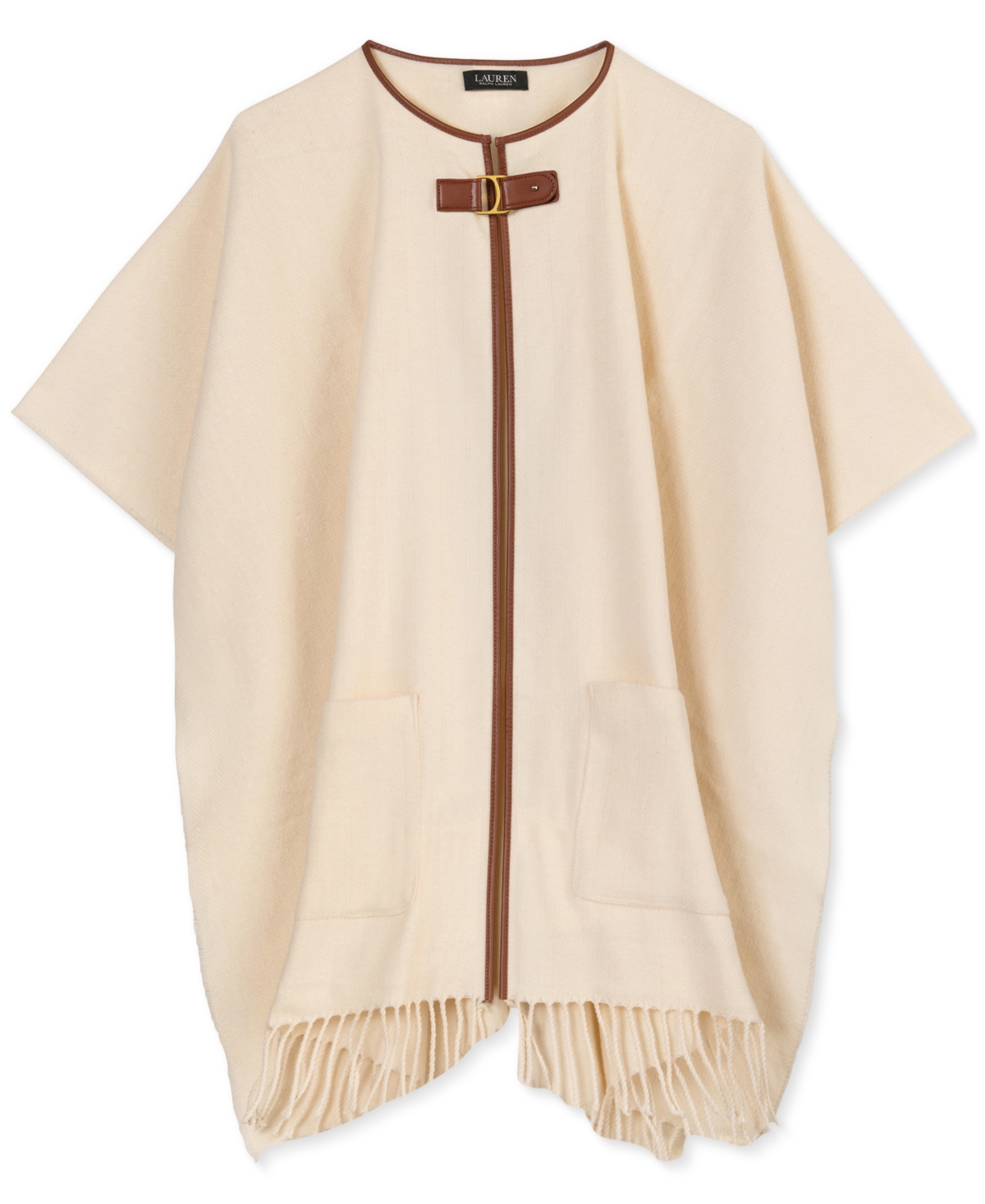 Click here for Lauren Ralph Lauren Equestrian-Buckle Ruana - 107... prices