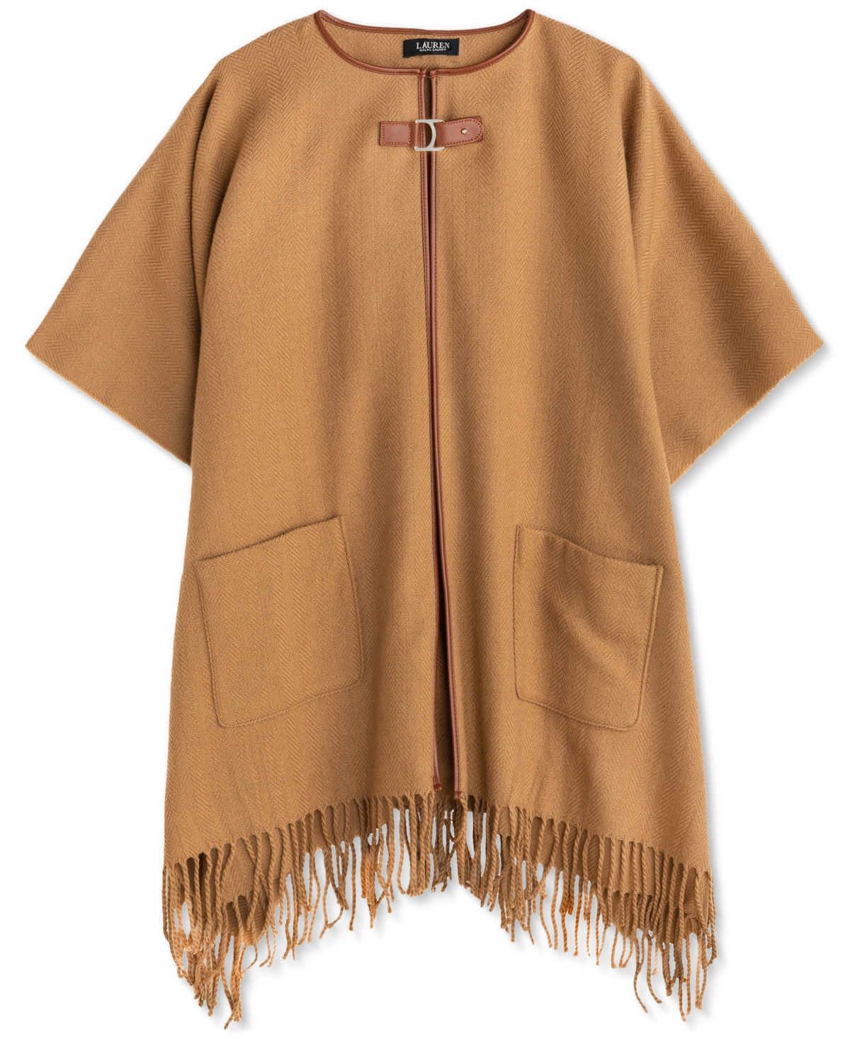 Click here for Lauren Ralph Lauren Equestrian-Buckle Ruana - 225... prices