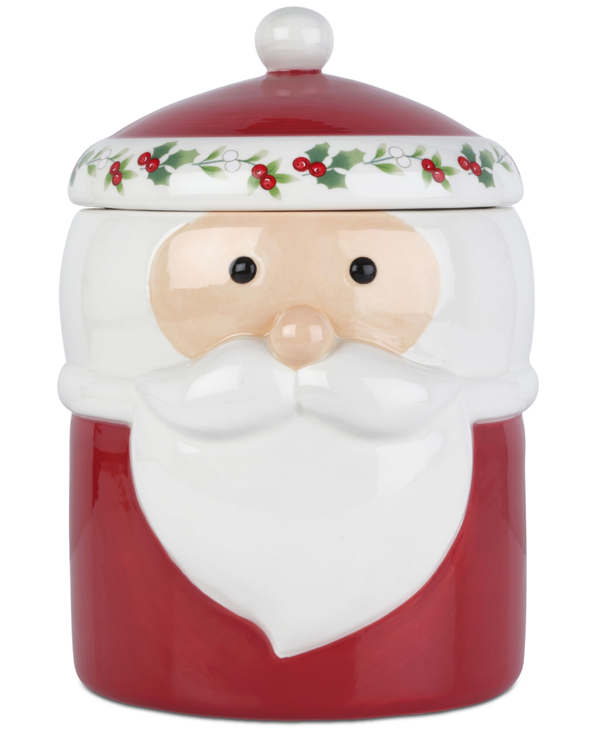 Click here for Winterberry Santa Lidded Canister - Assorted prices