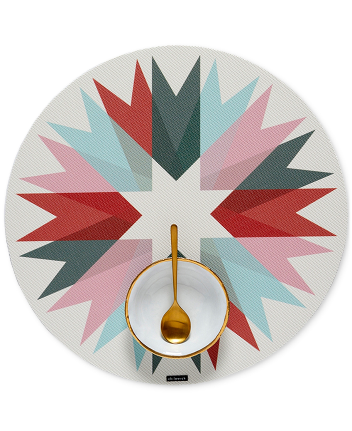Click here for Chilewich Ribbon-Print Round 15 Placemat - Juniper prices