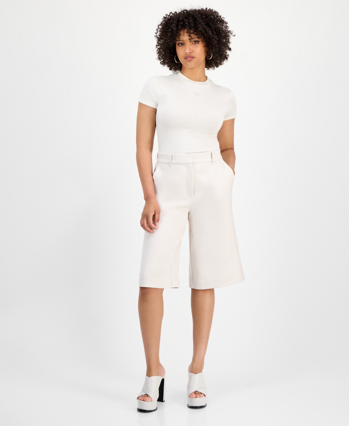 Click here for Guess Womens Joandra City Bermuda Shorts - Lovers... prices
