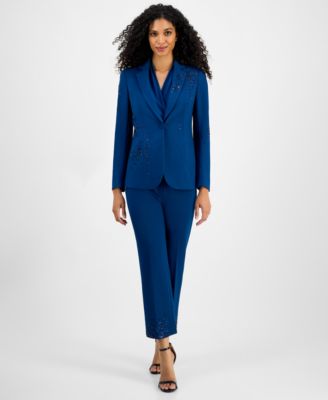 Click here for Anne Klein Womens Embellished One Button Jacket Sh... prices