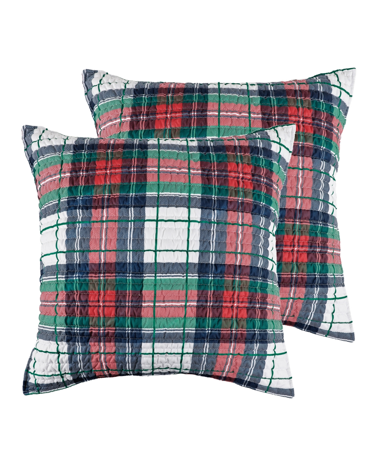 Click here for Levtex Spencer Red Plaid 2-Pc. Sham Set  European... prices