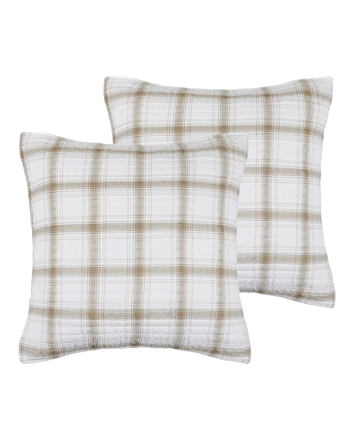 Click here for Levtex Spencer Red Plaid 2-Pc. Sham Set  European... prices
