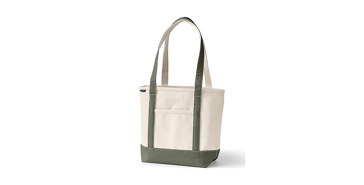 Click here for Lands End Medium 5 Pocket Open Top Long Handle Can... prices