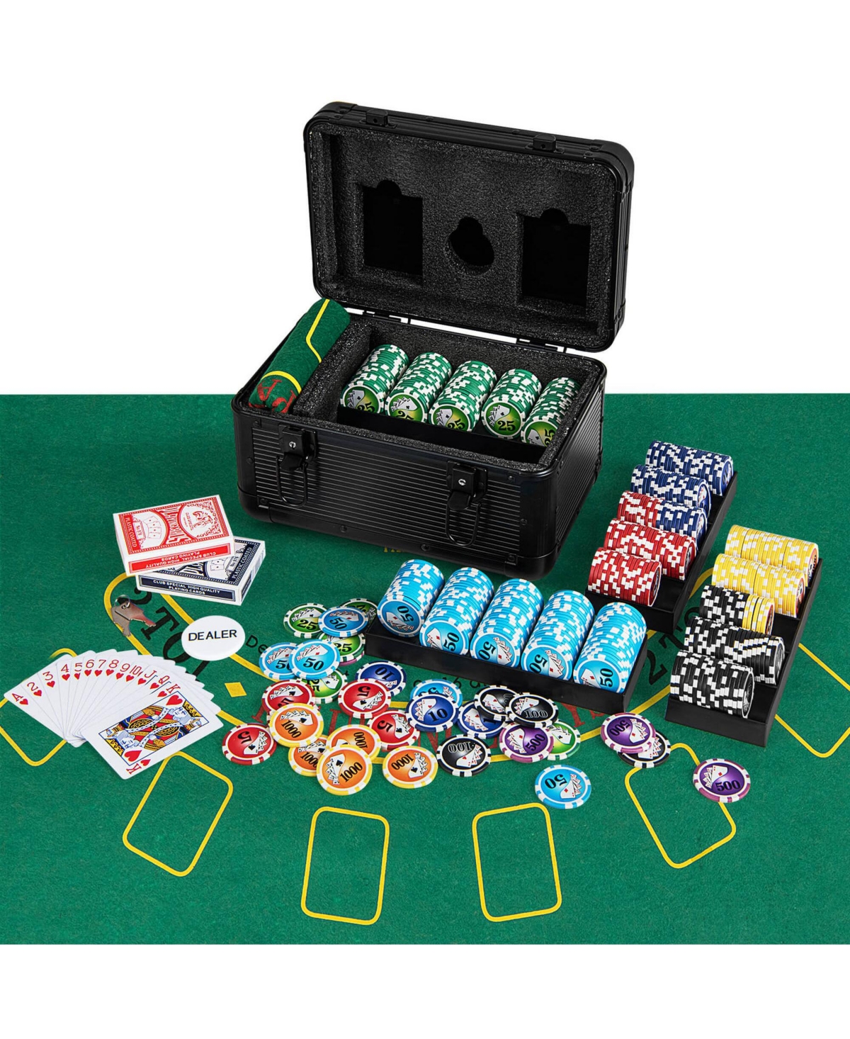 Click here for Texas Holdem Poker Chip Set with 600 Pieces Chips... prices