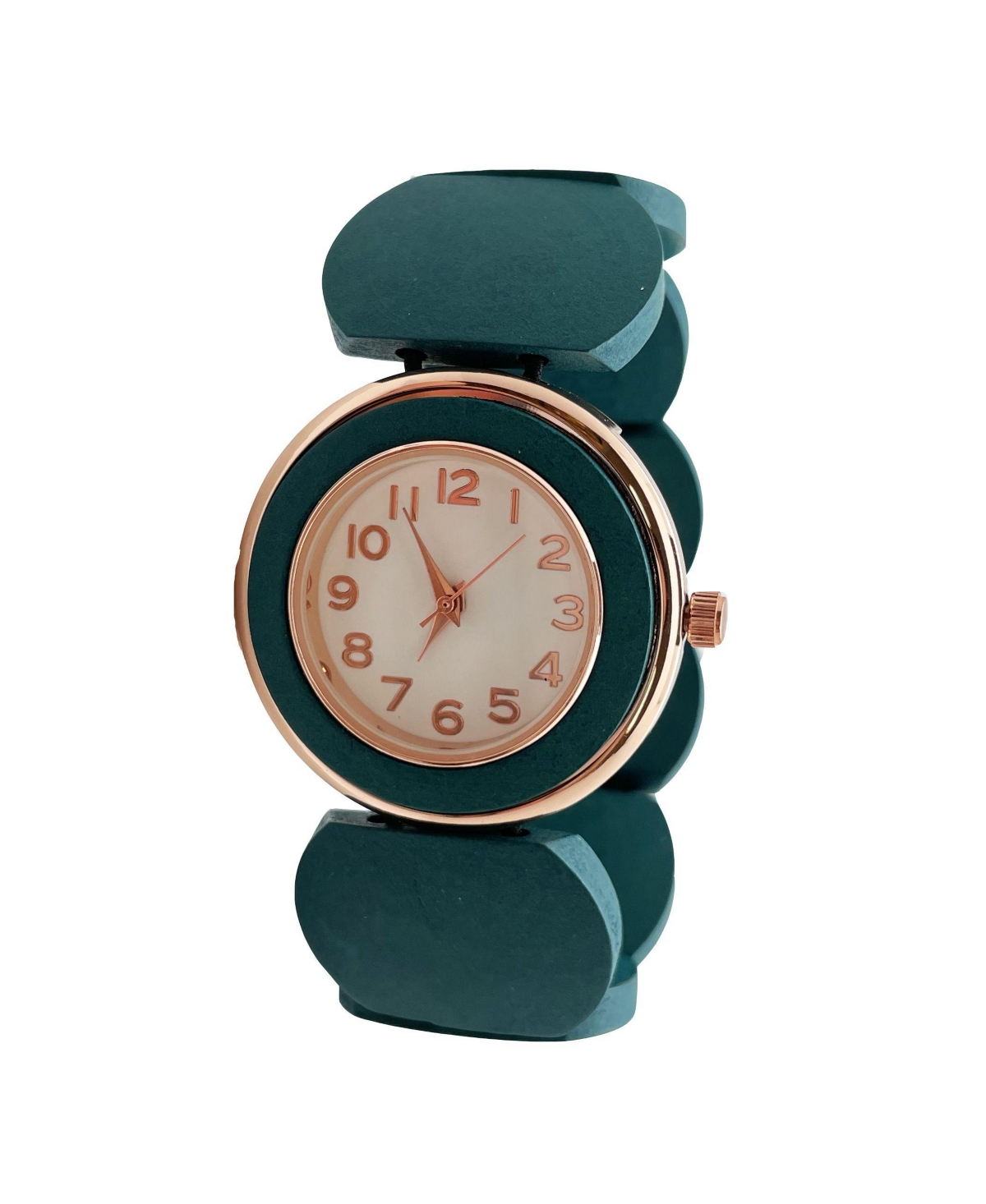 Click here for Olivia Pratt Turquoise Stretch Wooden Watch - Turq... prices