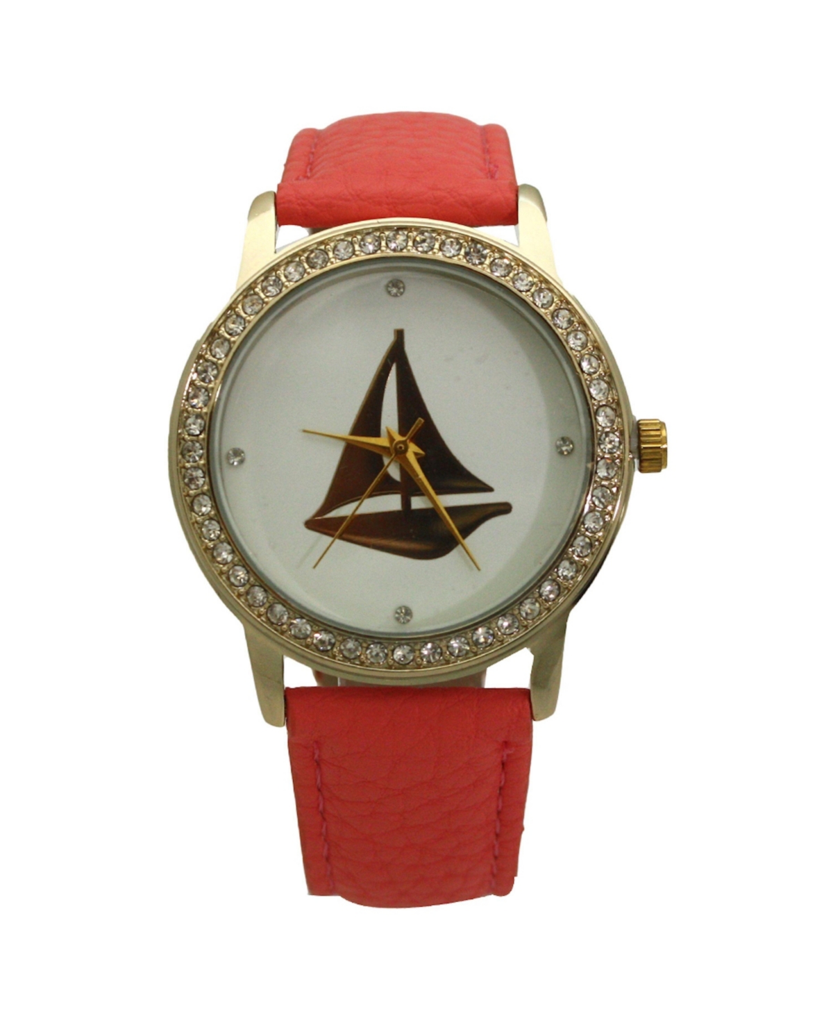 Click here for Pink Classic Style Sailboat Leather Strap Watch -... prices