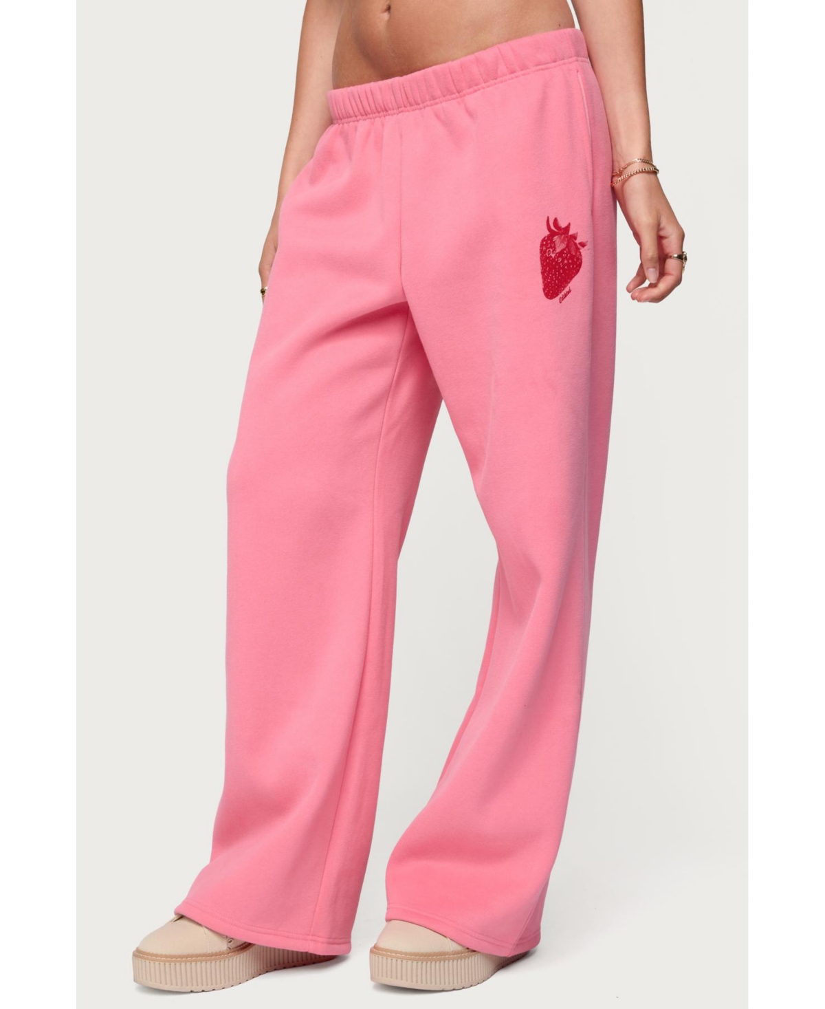 Edikted Strawberry Babe Sweatpants