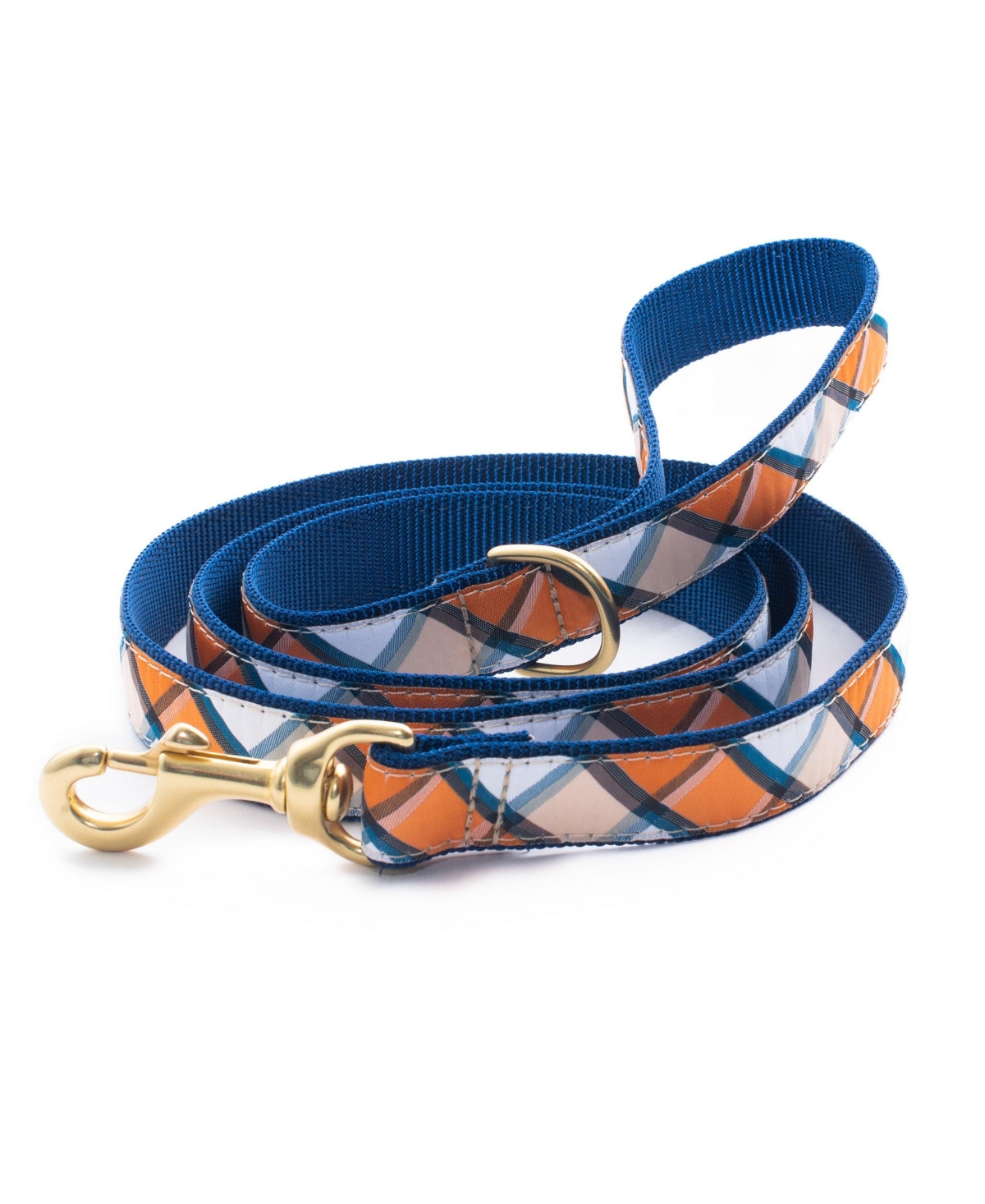 Click here for Up Country Terra Cotta Plaid Dog Lead - Orange prices