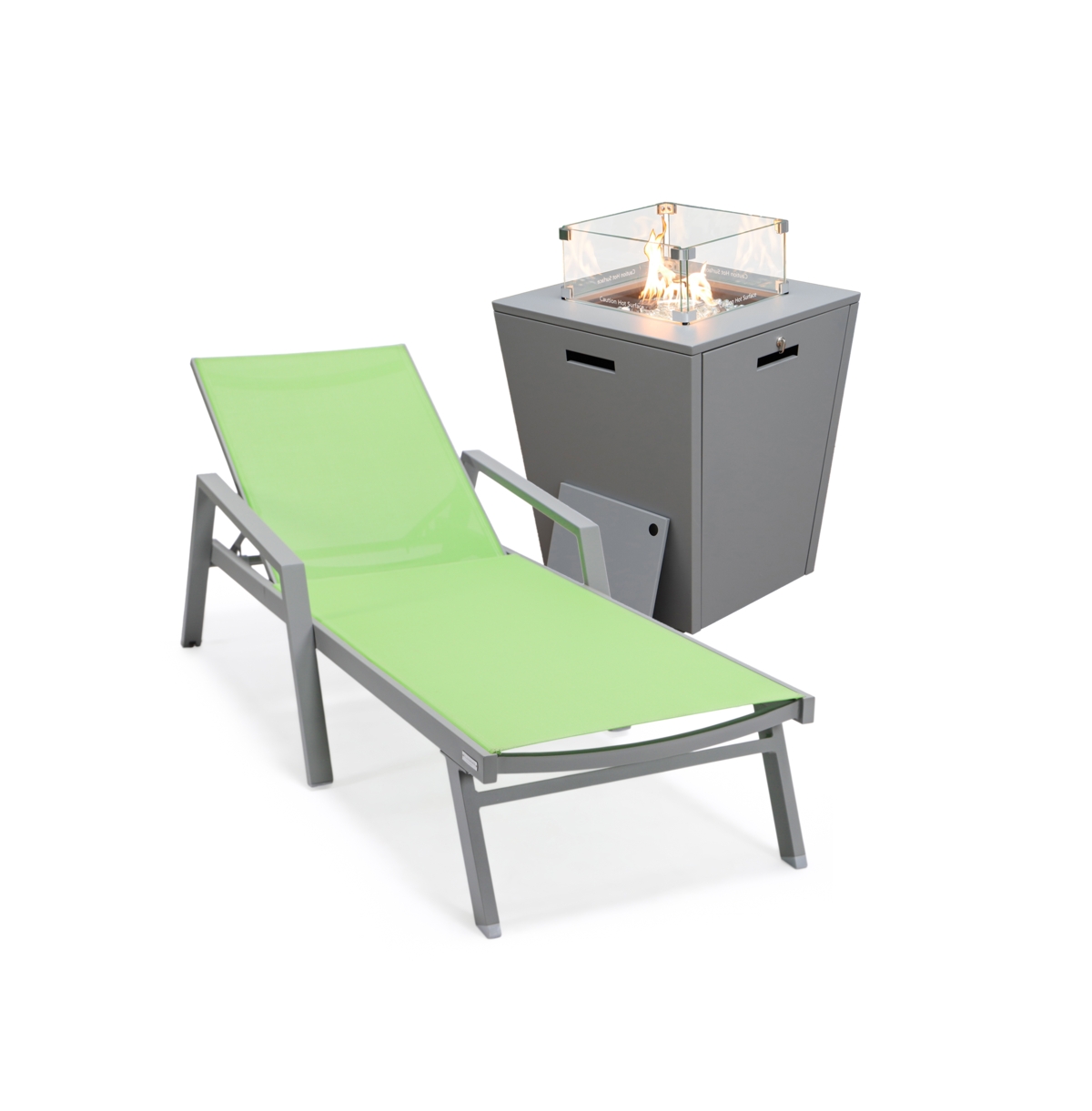 Click here for LeisureMod Grey Aluminum Outdoor Patio Chaise Loun... prices