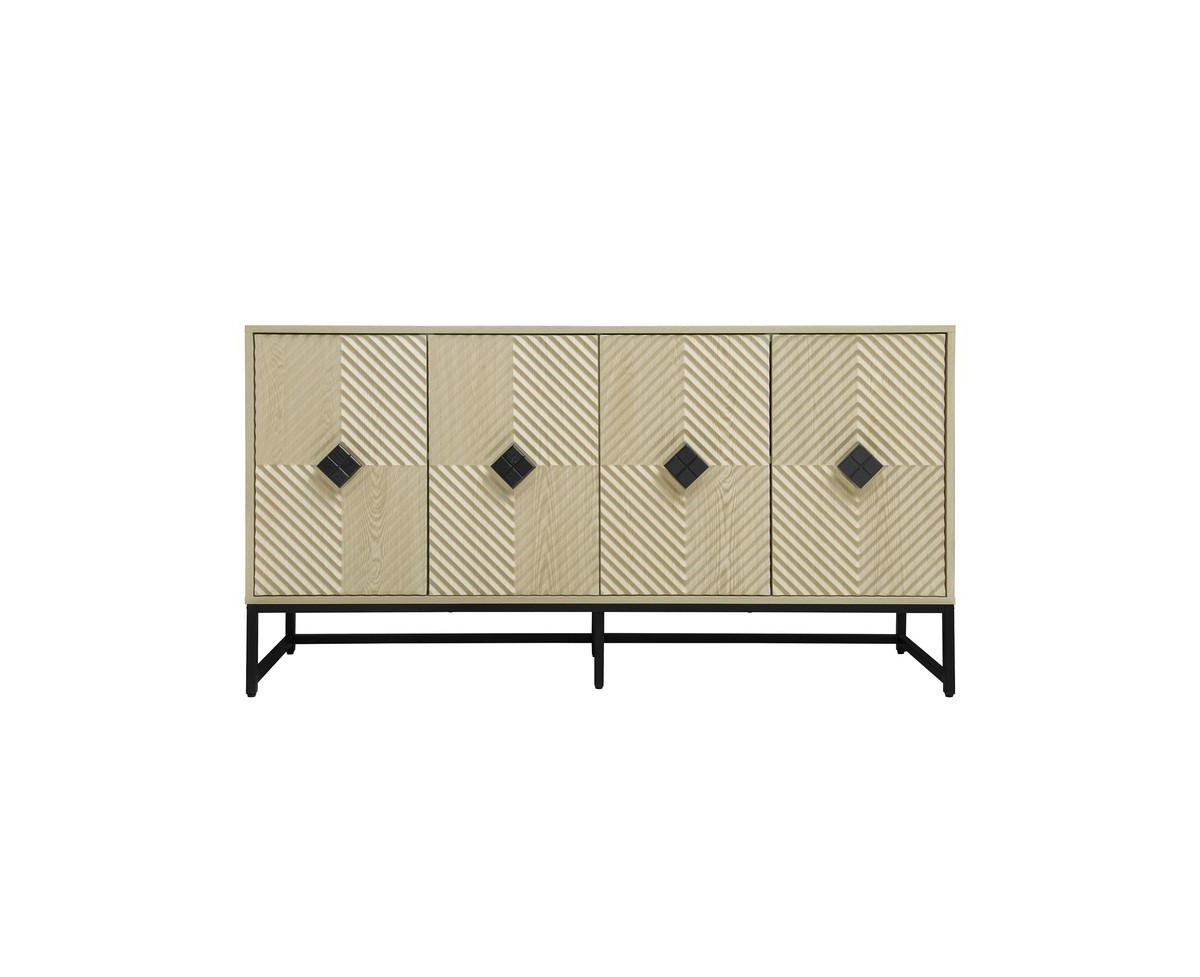 Click here for Casainc Carved Storage Cabinet with 4 Door Coffee... prices