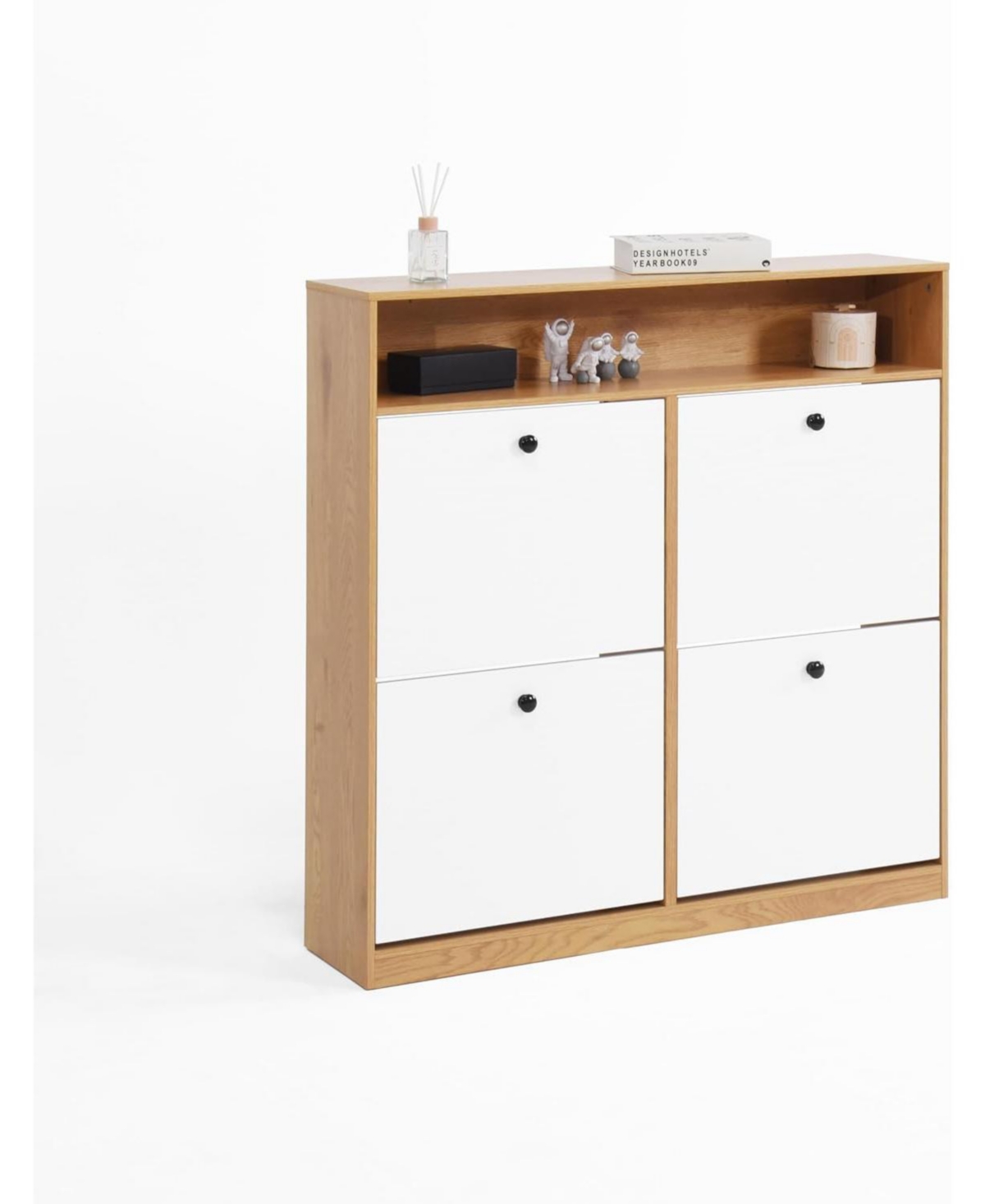 Click here for Shoe Cabinet with 4 flip-Out Drawers  Shoe Rack Or... prices