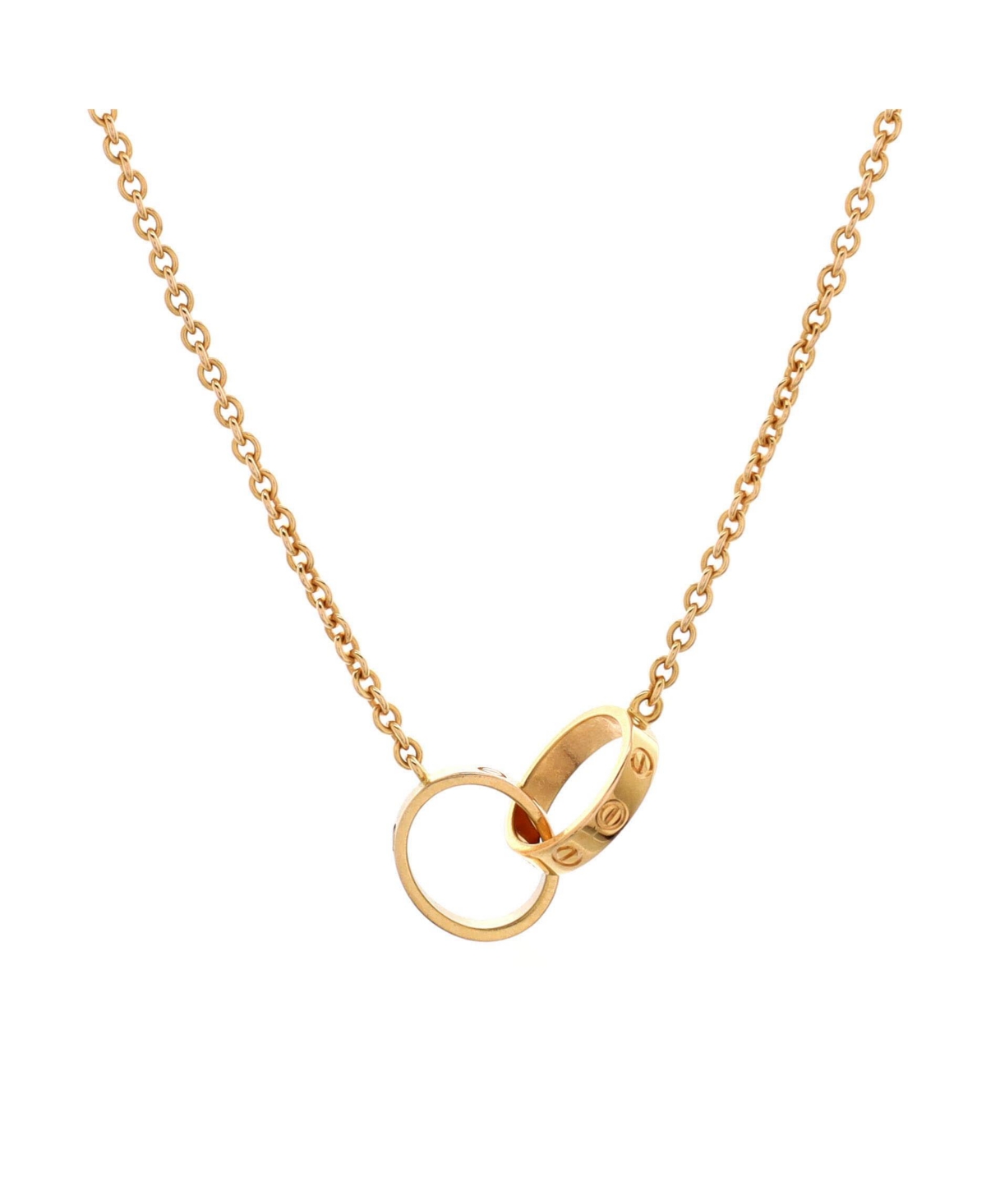 Click here for Pre-Owned Cartier Love Interlocking Necklace - 18k... prices