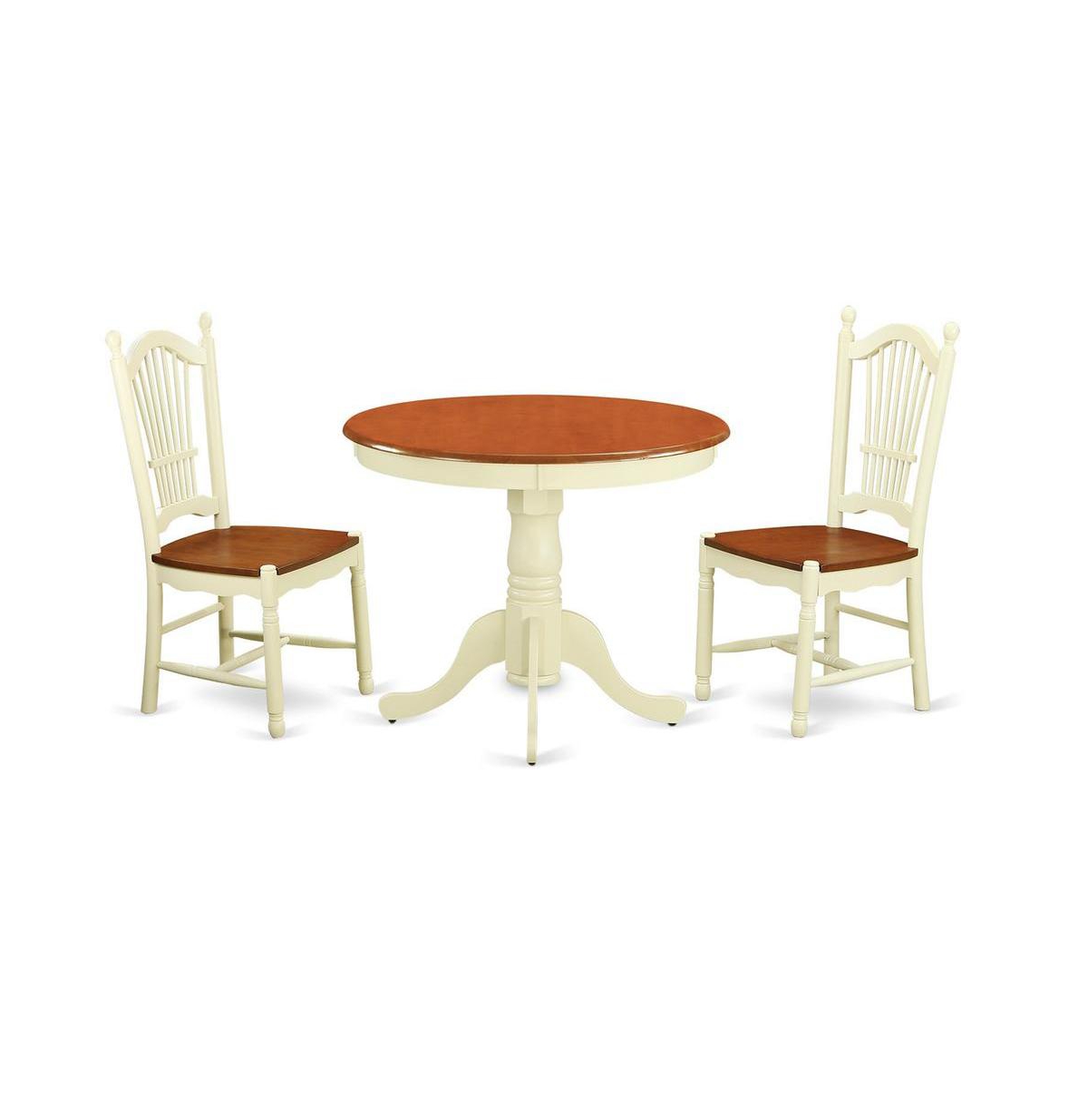 Click here for East West Furniture 3 Pc Kitchen Table set-Kitchen... prices