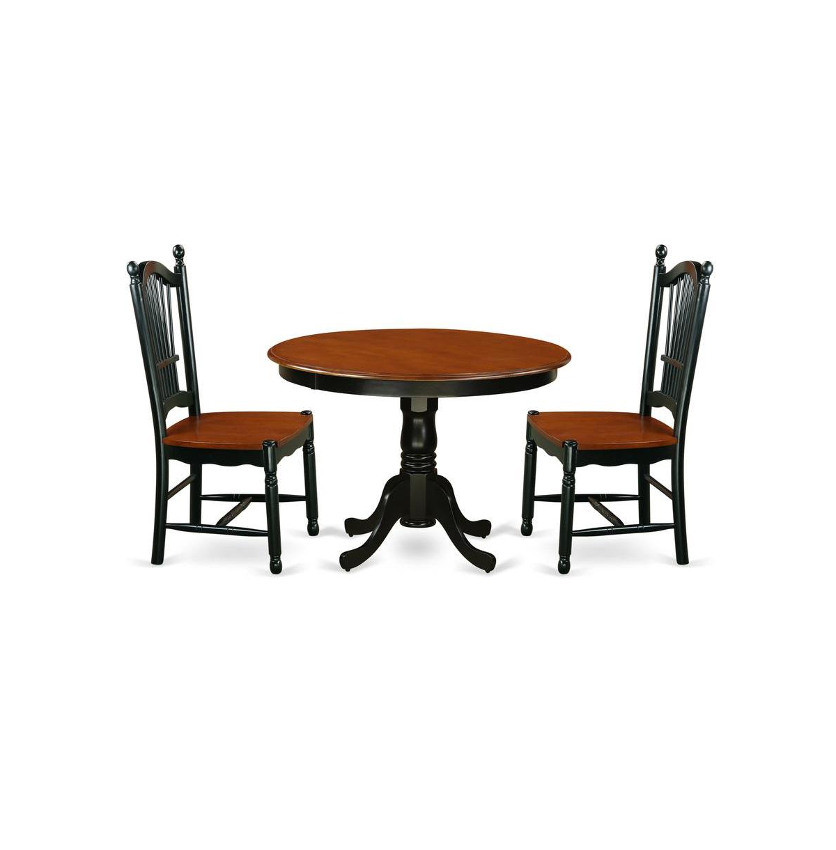 Click here for East West Furniture Dining Room Set Black & Cherry... prices