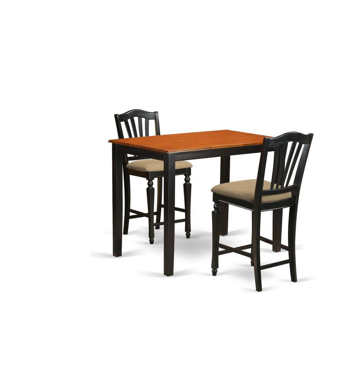 Click here for East West Furniture 3 Pc Dining counter height set... prices