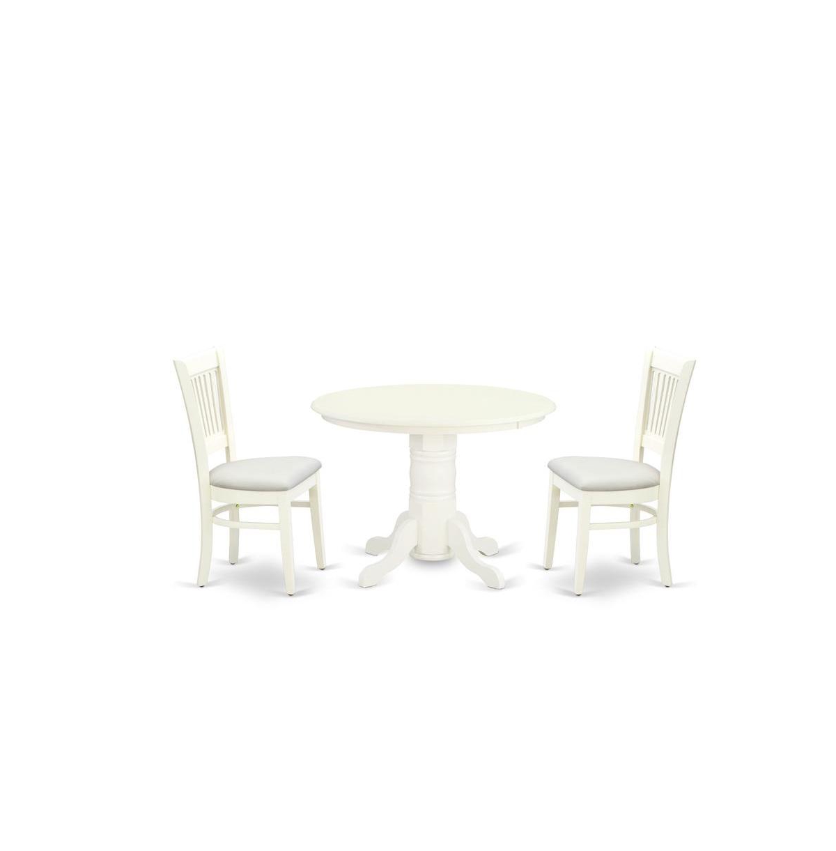 Click here for East West Furniture 3-Pc Modern Dining Table Set-... prices