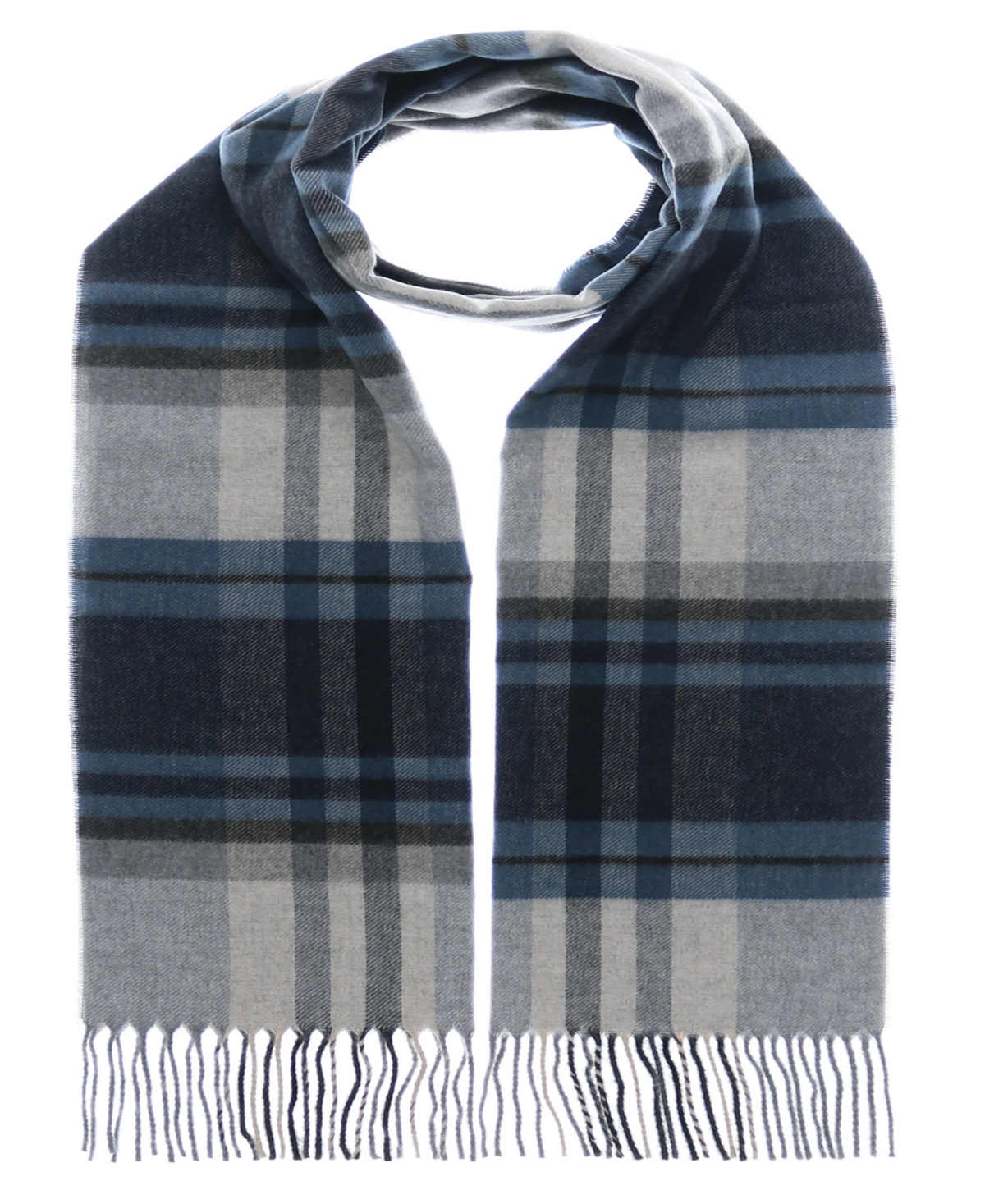 Click here for V. Fraas Mens Plaid Scarf - Denim prices