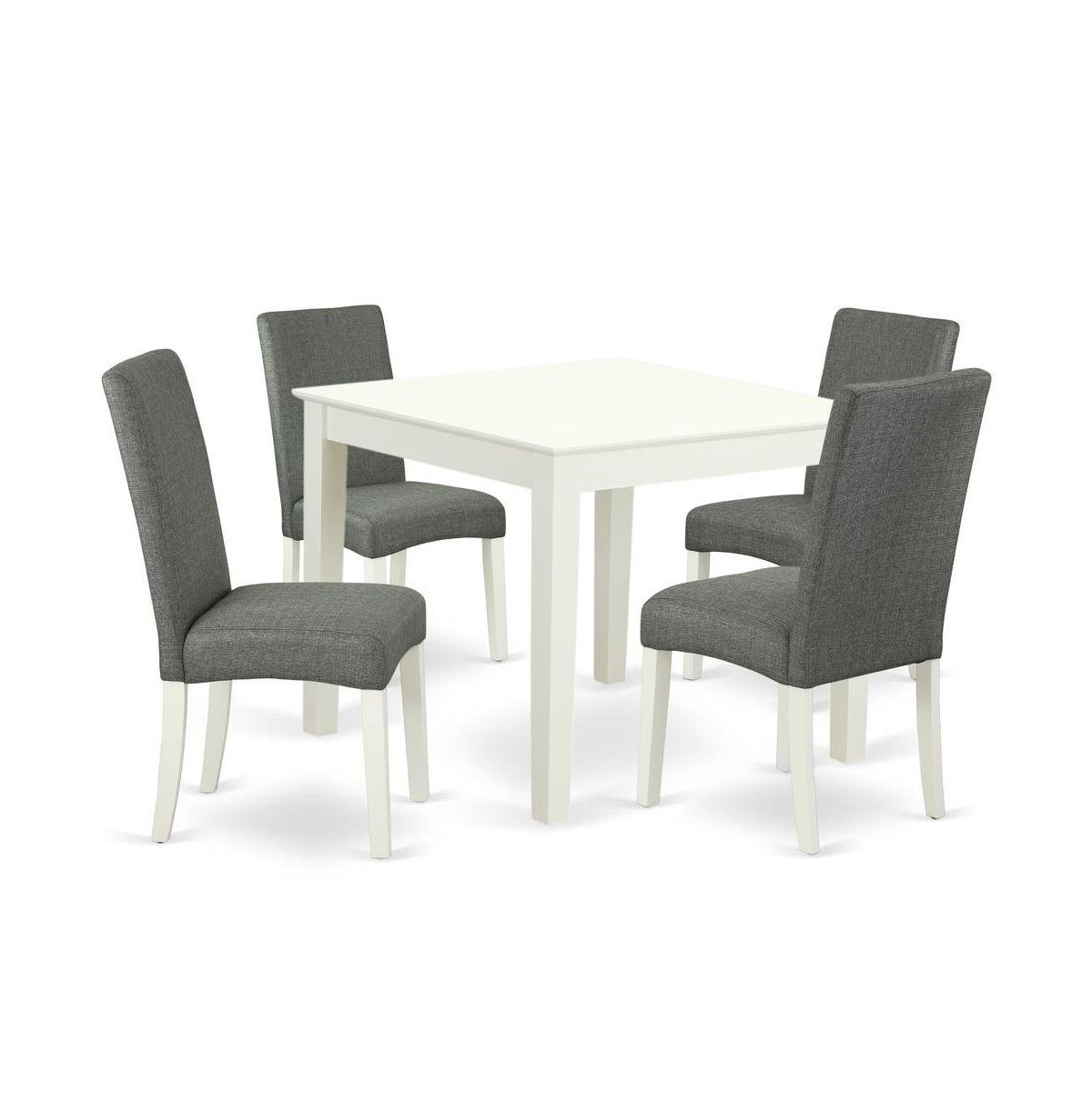 Click here for East West Furniture Dining Room Set Linen White -... prices