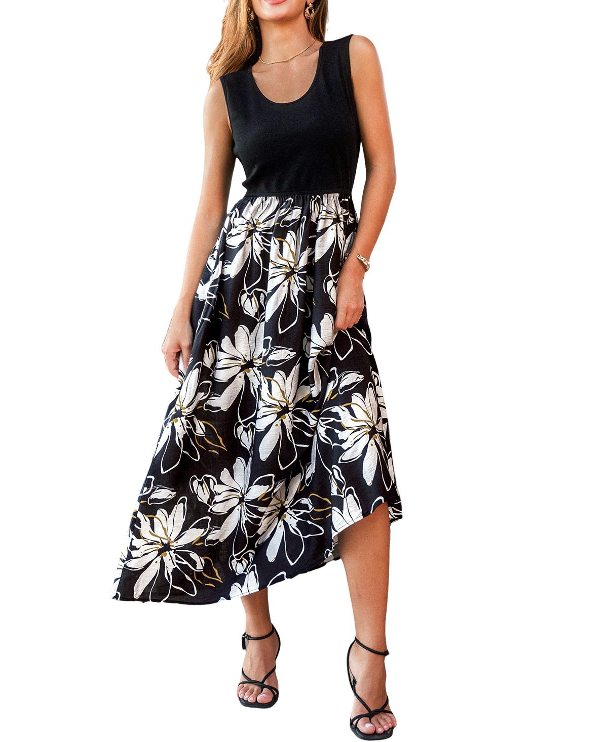 Click here for Cupshe Womens Lily Petals Floral Midi Beach Dress... prices