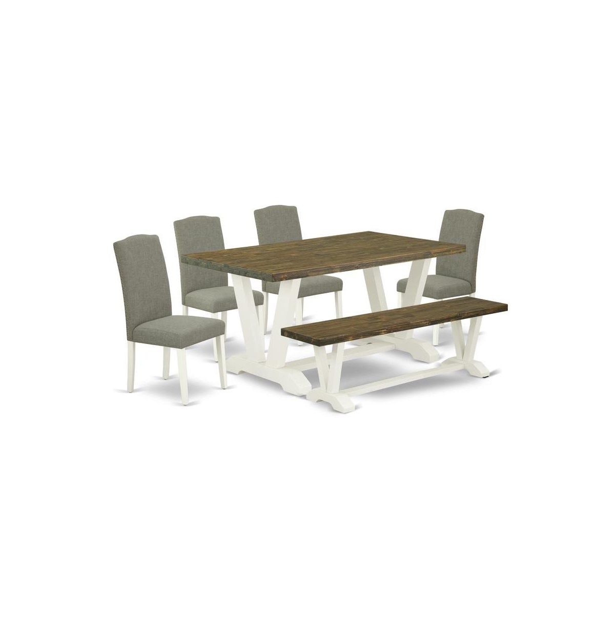 Click here for East West Furniture V076EN206-6 6-Piece Fashionabl... prices