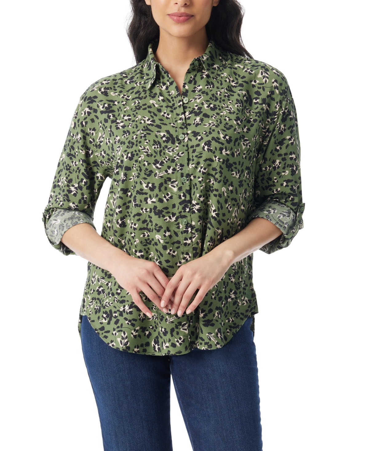 Click here for Gloria Vanderbilt Womens Amanda Floral-Print Overs... prices