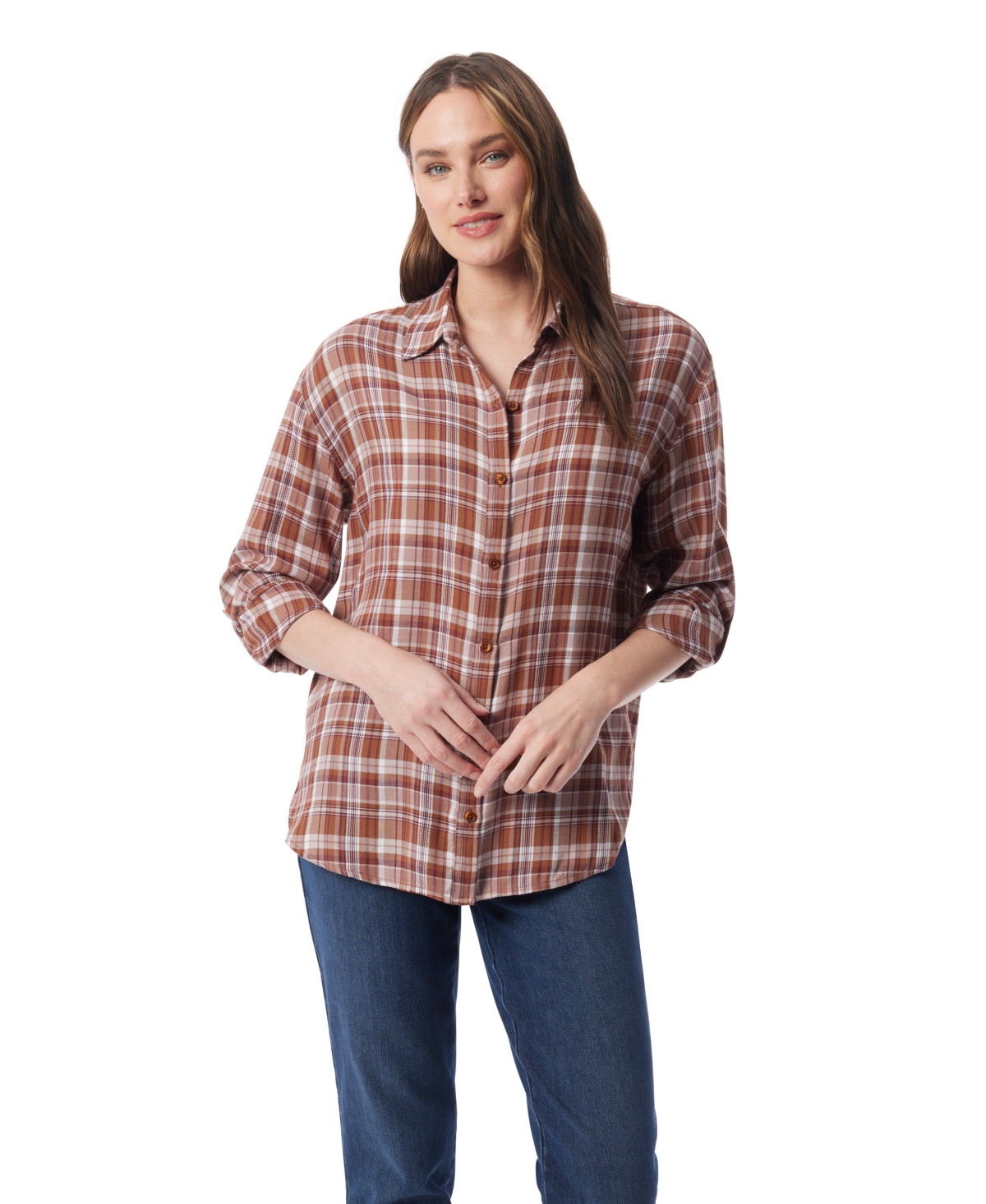 Click here for Gloria Vanderbilt Womens Amanda Button-Front Shirt... prices