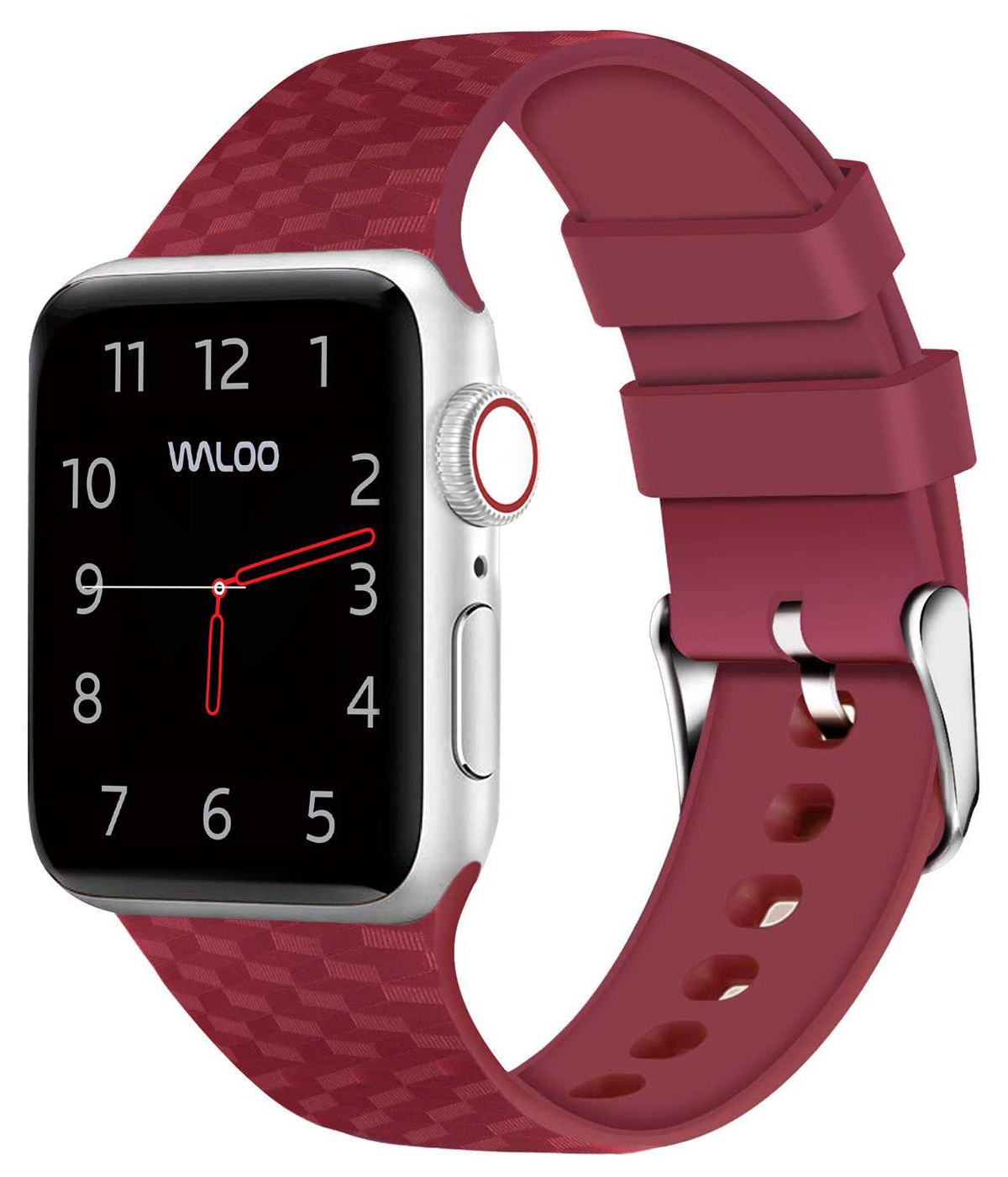 Click here for Waloo Carbon Fiber Silicone Replacement Band for A... prices