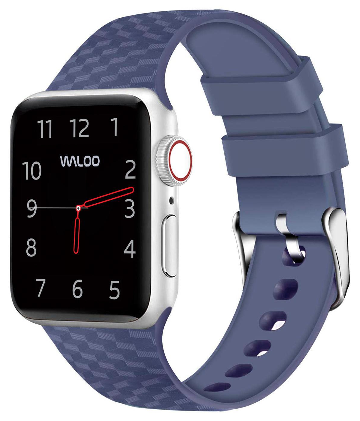 Click here for Waloo Carbon Fiber Silicone Replacement Band for A... prices