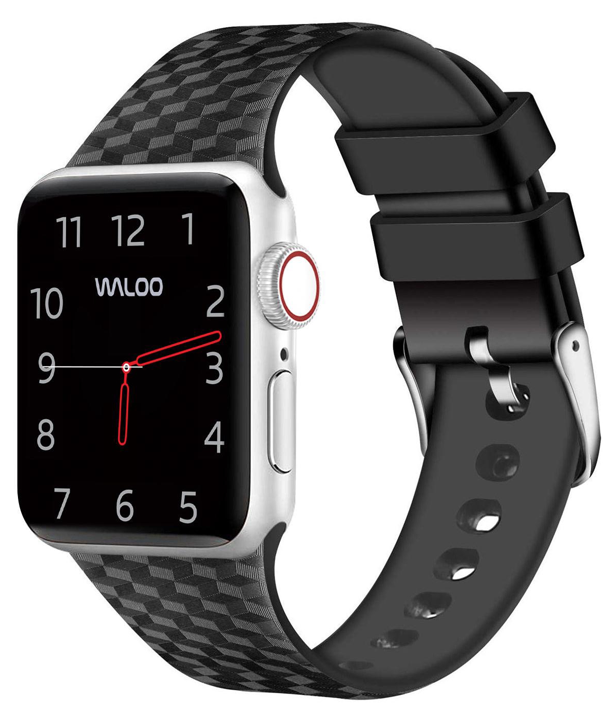 Click here for Waloo Carbon Fiber Silicone Replacement Band for A... prices
