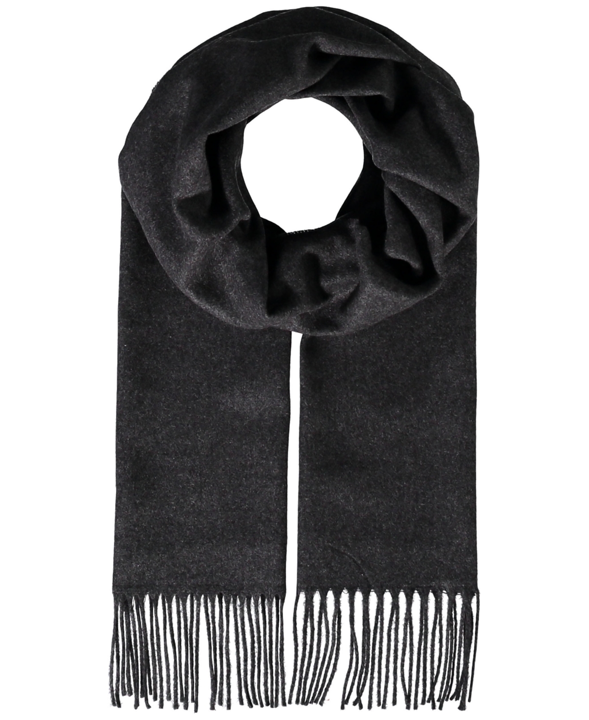 Click here for V. Fraas Mens Solid Cashmink Scarf - Charcoal prices