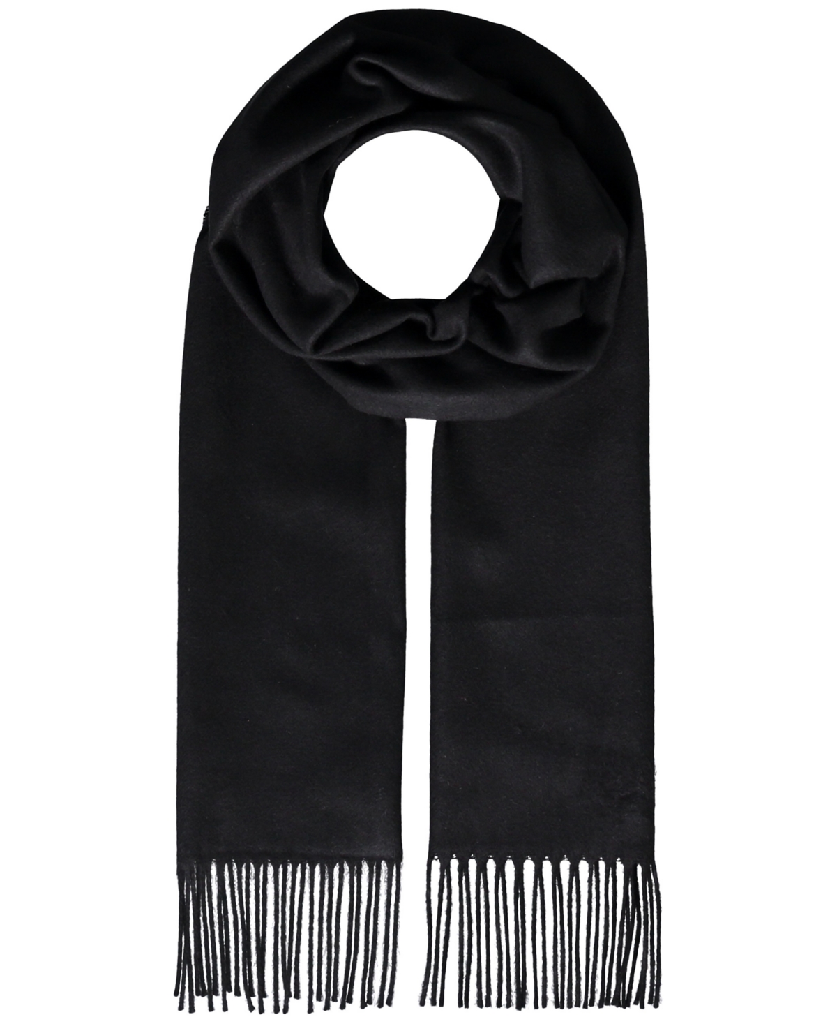 Click here for V. Fraas Mens Solid Cashmink Scarf - Black prices