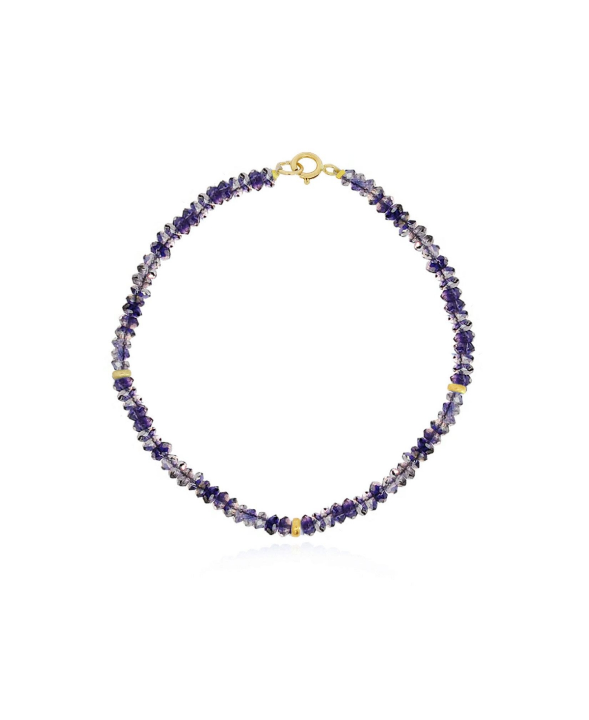 Click here for The Lovery Iolite Bead Bracelet 14K Gold - Lolite prices