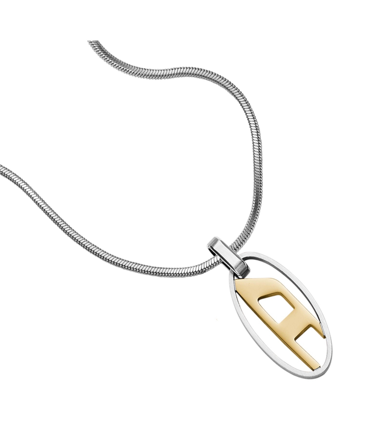 Click here for Diesel Mens Two-Tone Stainless Steel Pendant Neckl... prices