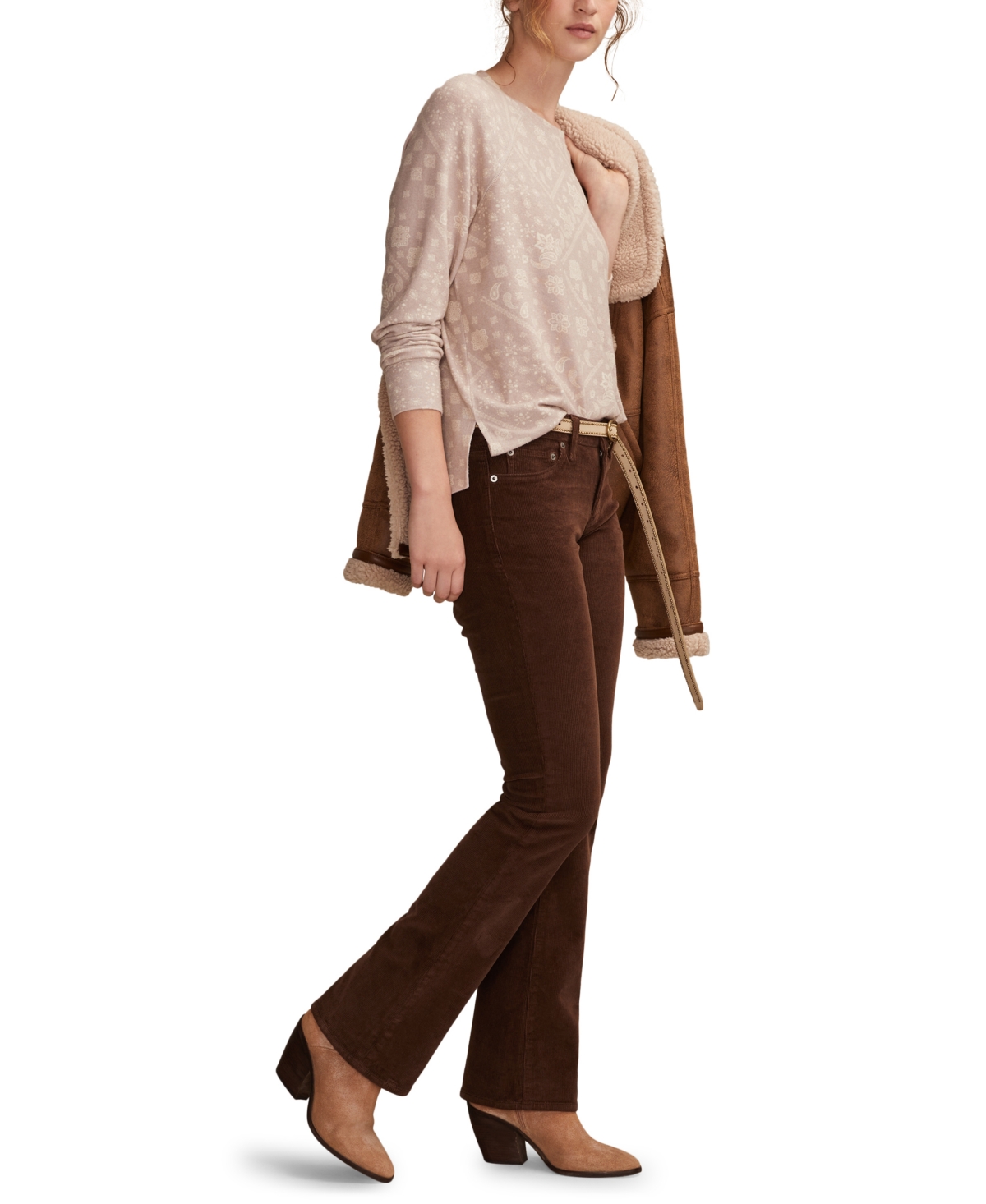 Click here for Lucky Brand Womens Cloud Long Sleeve Crew Neck Swe... prices