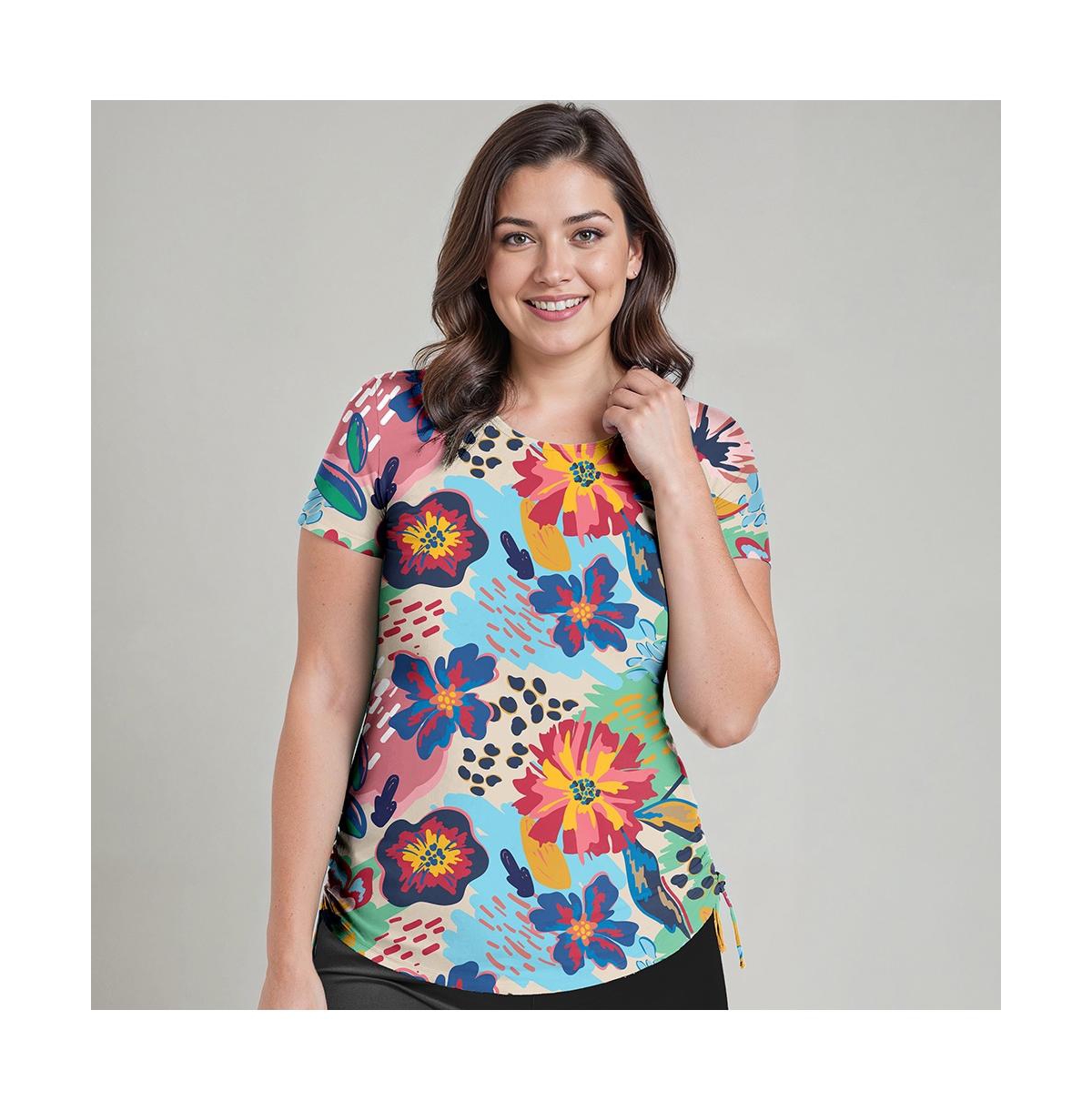 Click here for Calypsa Plus Size Adele Swim Top - Summer days prices