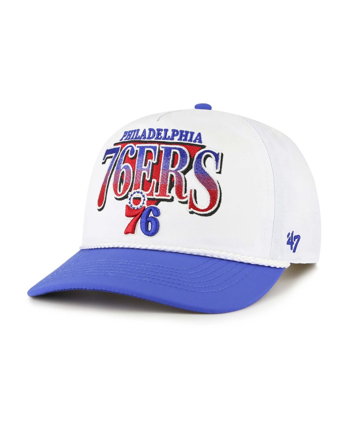 Click here for 47 Brand Mens White/Royal Philadelphia 76ers Tribu... prices