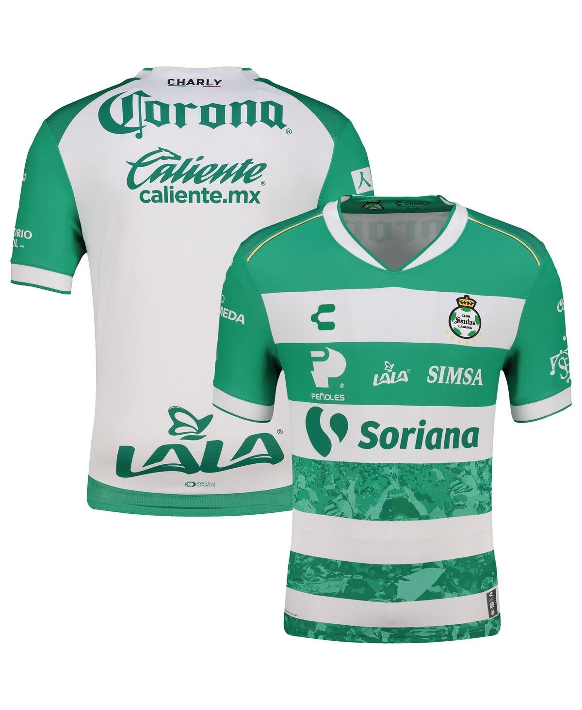 Click here for Charly Mens Green Santos Laguna 2025/26 Home Authe... prices