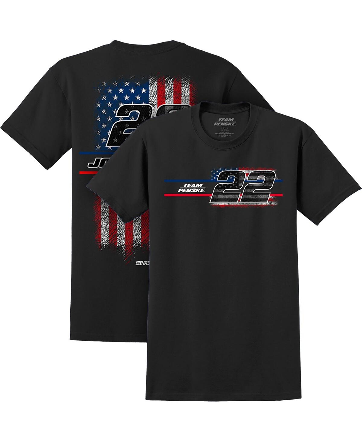 Click here for Team Penske Mens Black Joey Logano American Flag T... prices