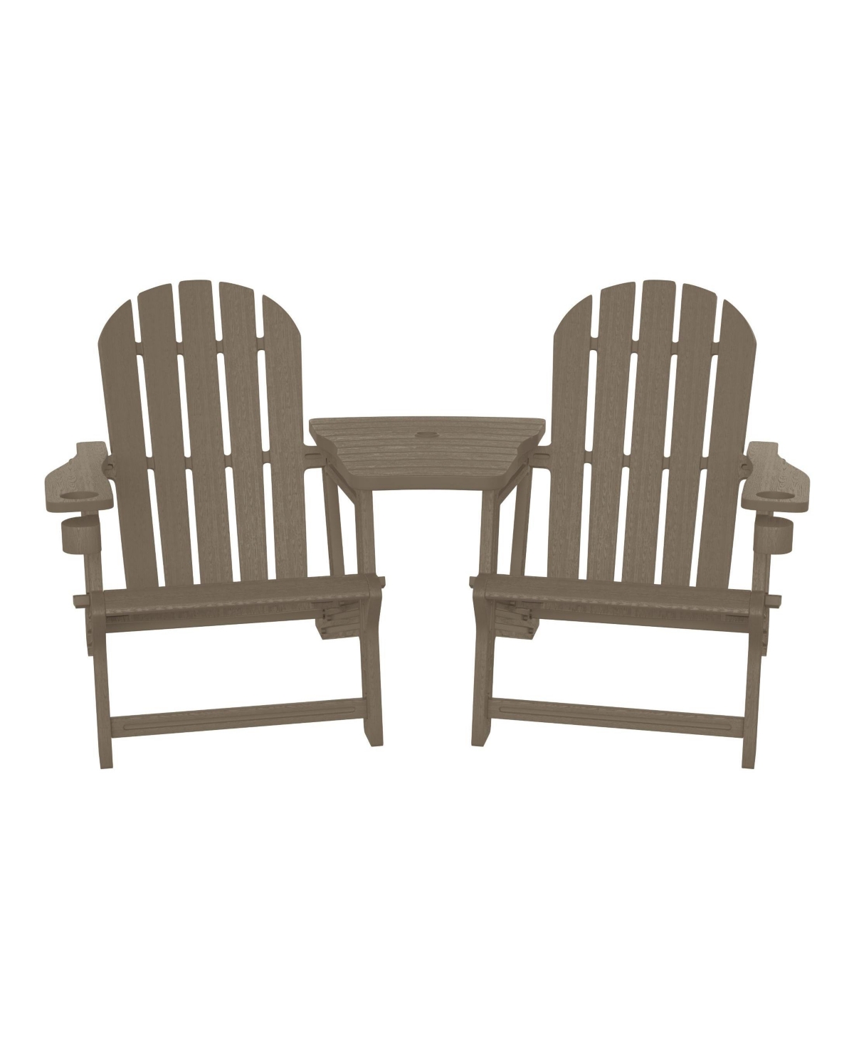 Click here for Outdoor Hdpe Adirondack Chairs With Connecting Tab... prices