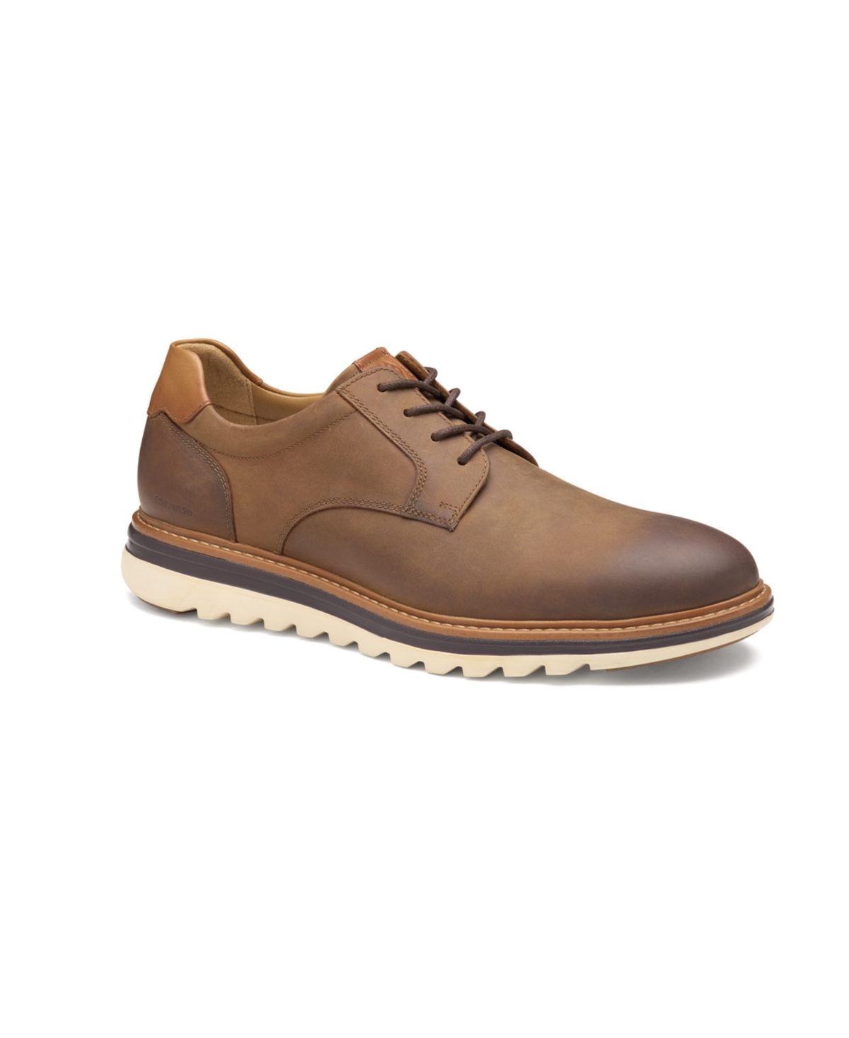 Click here for Johnston & Murphy Mens Braxton Plain Toe Shoe - Br... prices