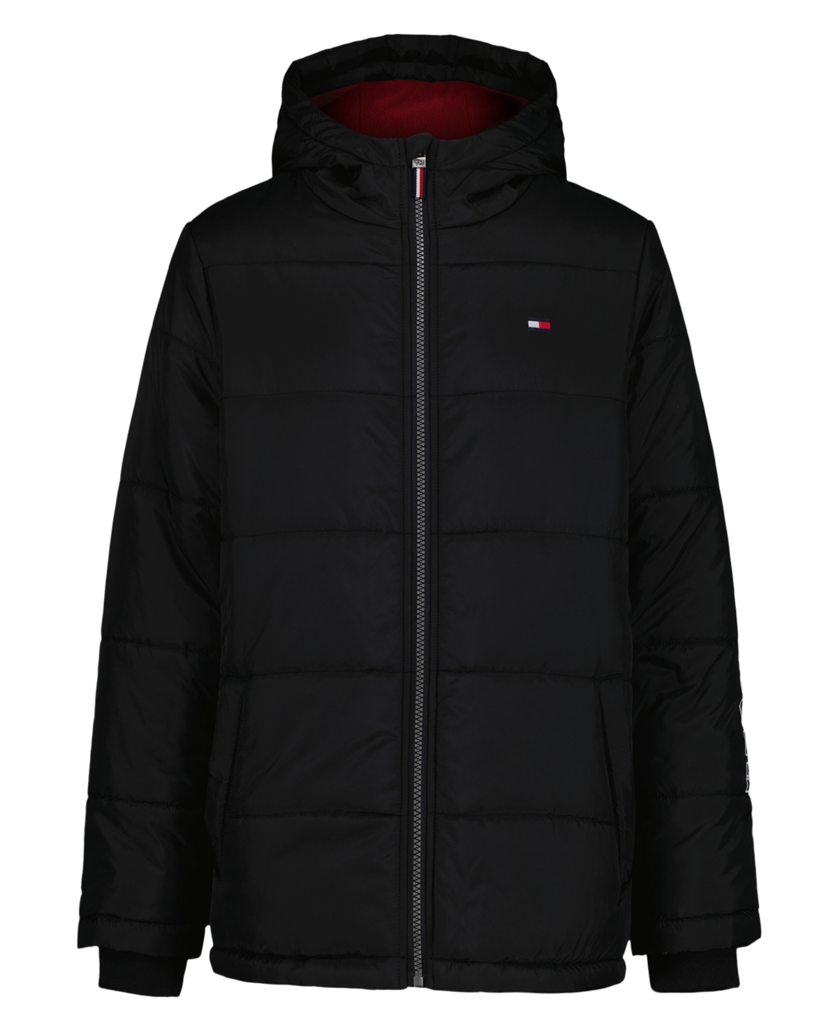 Click here for Tommy Hilfiger Big Boys Sleeve Logo Full Zip Puffe... prices